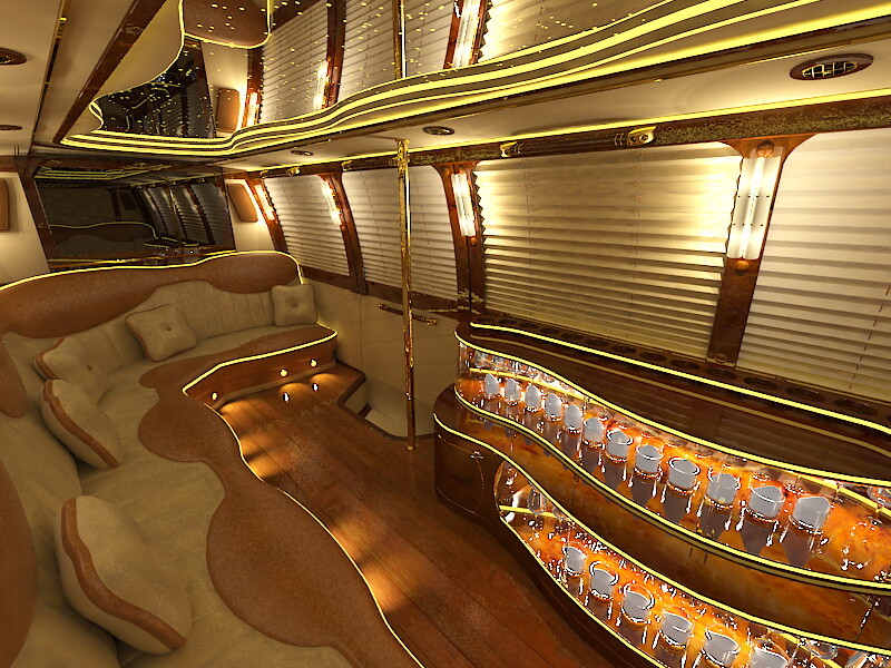 Luxury Bus Interior Design