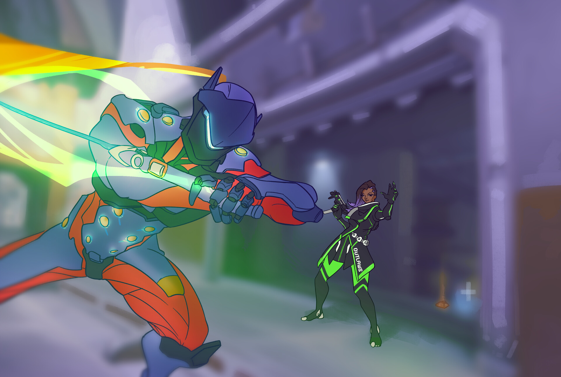 Robbie Derosa - Commissioned work for Paris Eternal (Stage 4 Overwatch ...