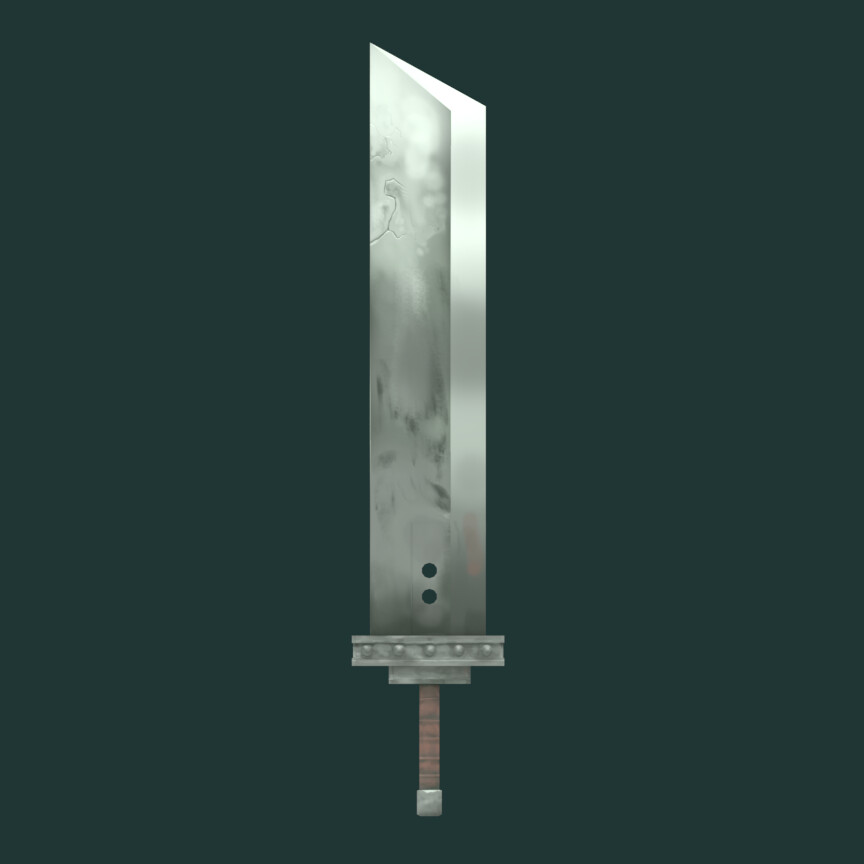 ArtStation - Buster Sword (Hand Painting Practice)