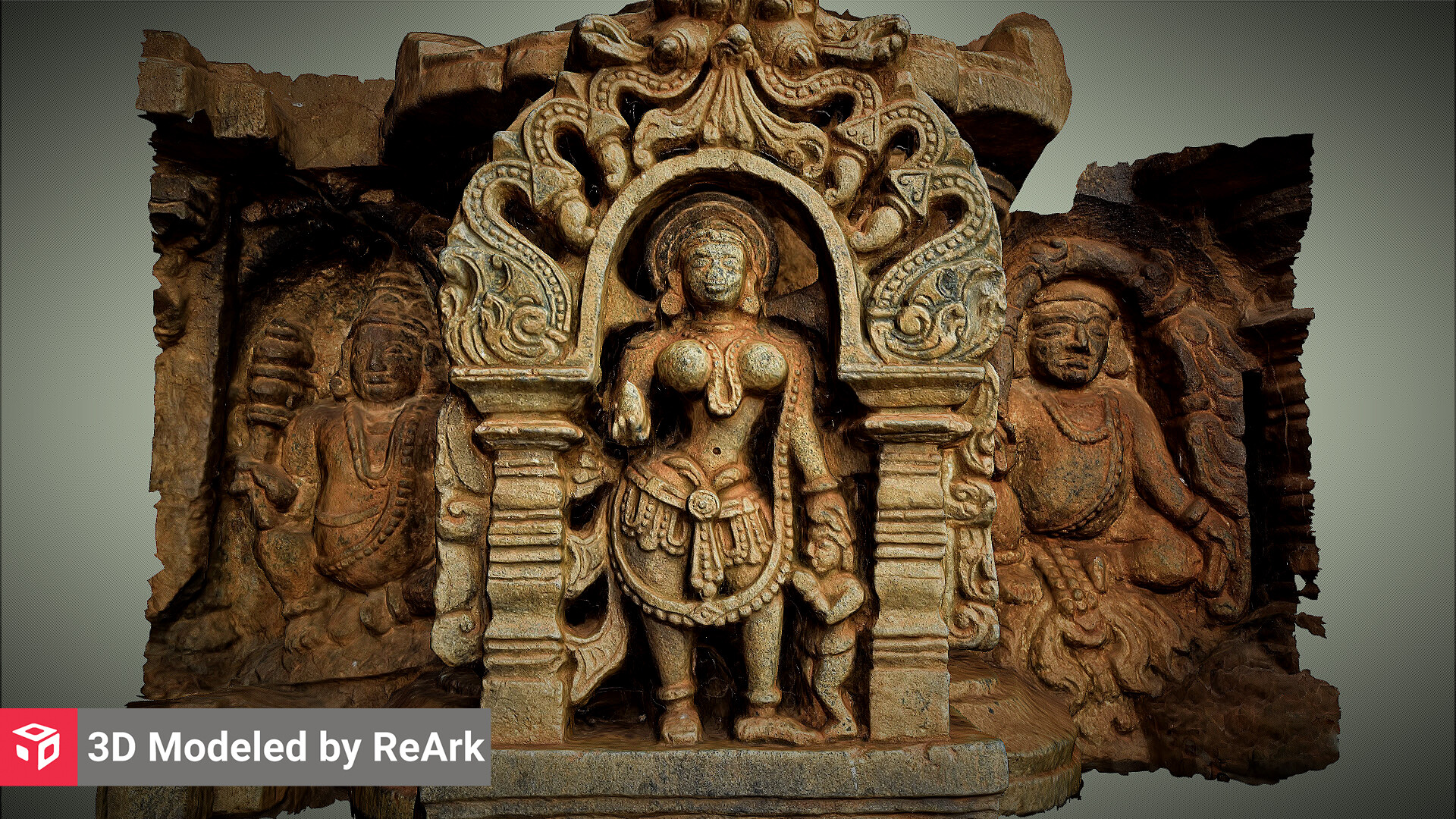 ArtStation - Shilabalika Niche from Chennakeshava Temple