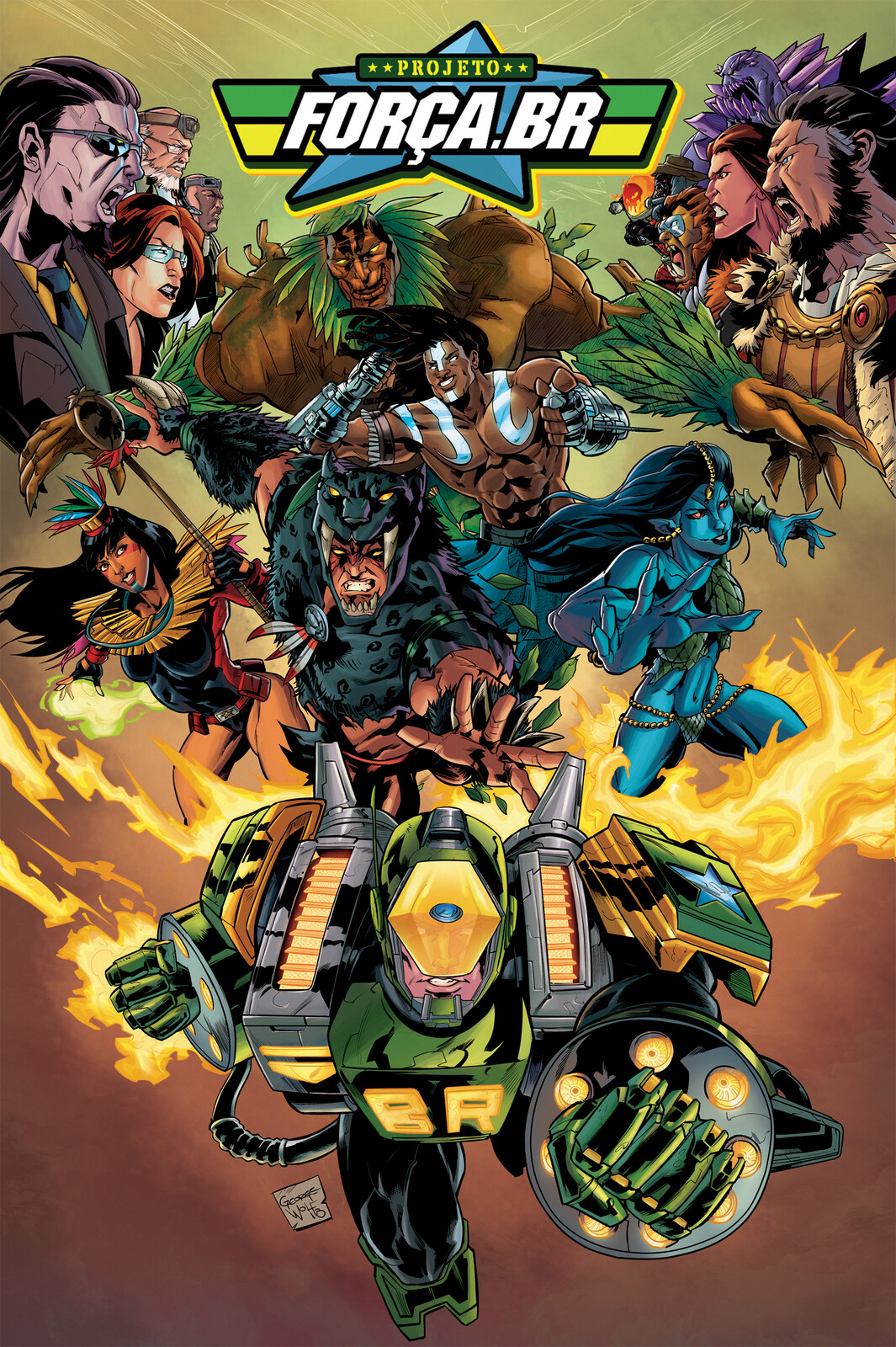 George Wolf - Force BR (Cover Comic Book)