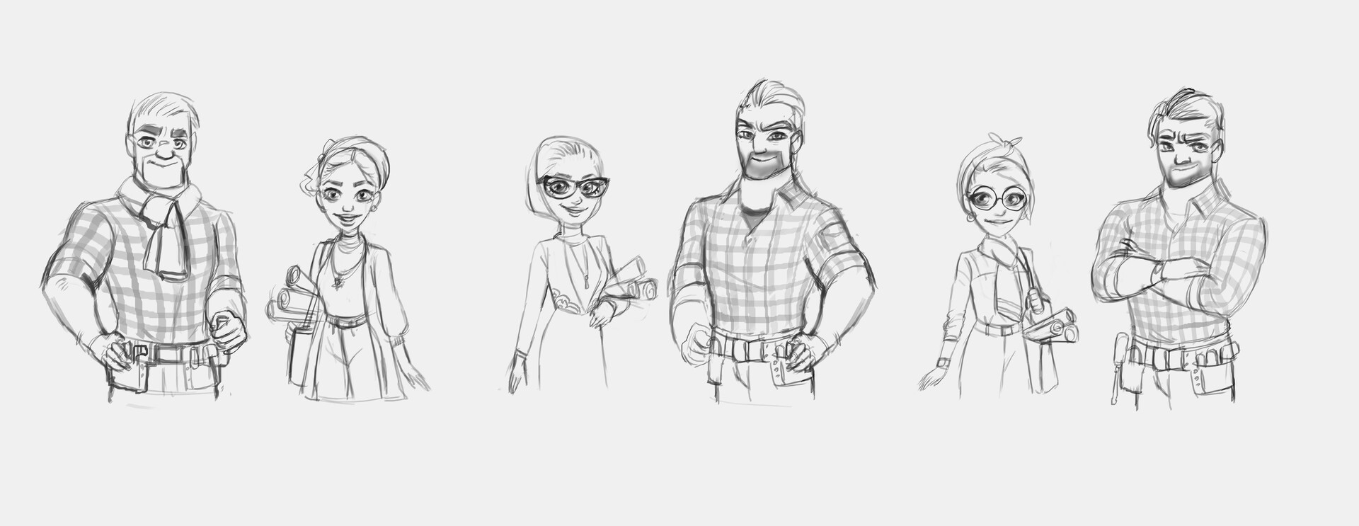 ArtStation - Game Characters - Young Couples