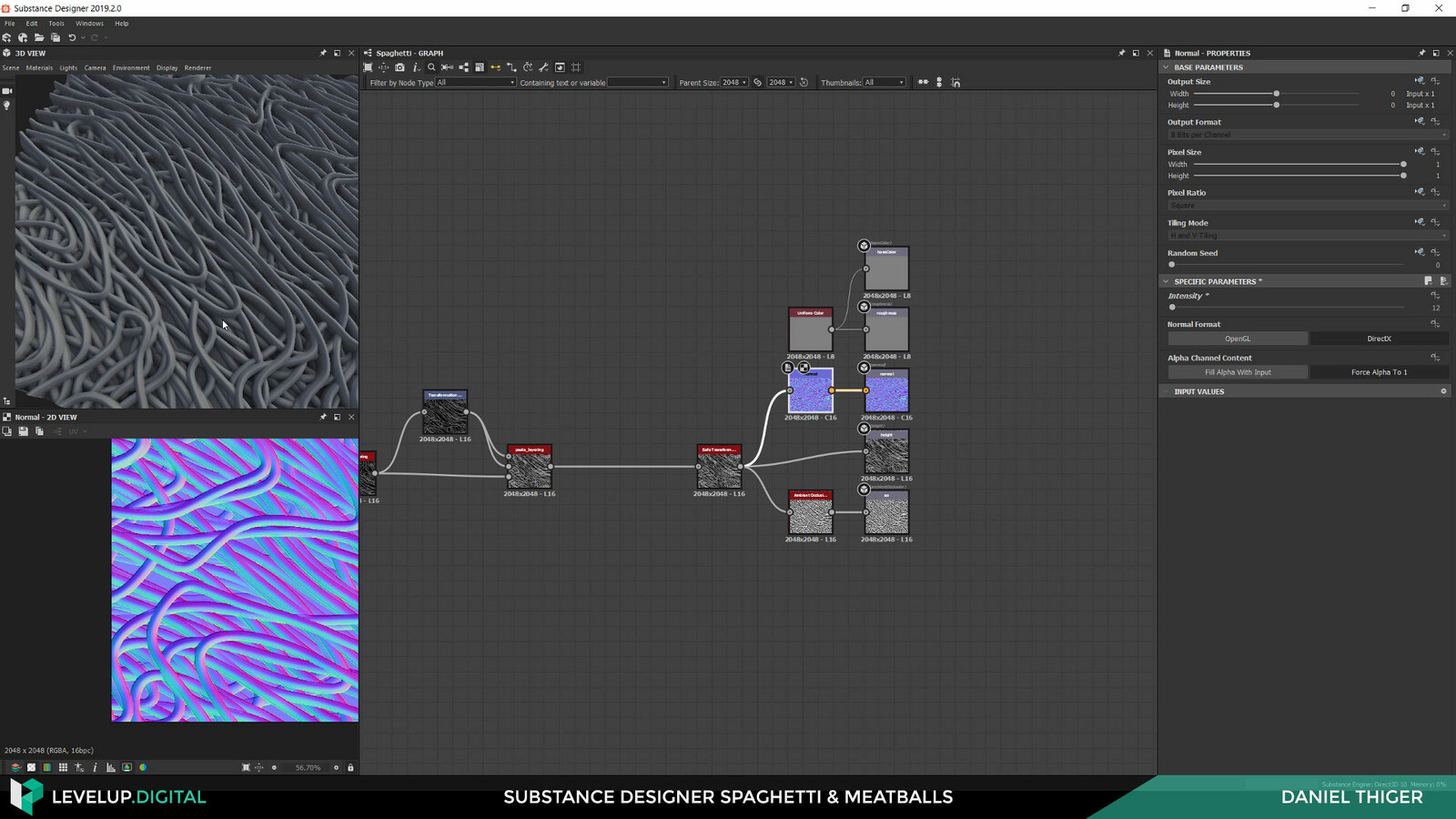 Daniel Thiger - Tutorial | Substance Designer | Spaghetti and Meatballs