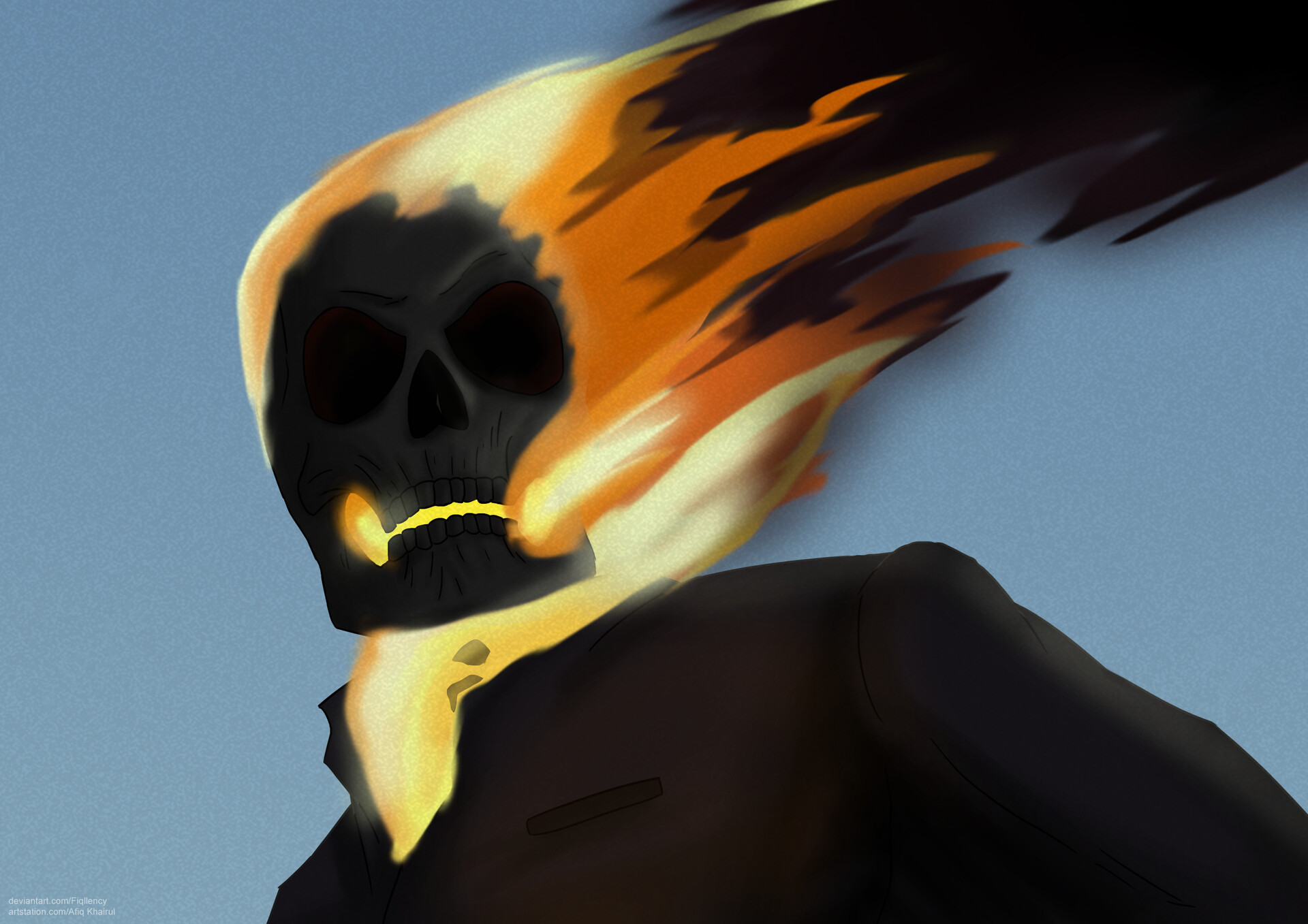 ArtStation - Ghost Rider: Spirit of Vengeance (fan art)