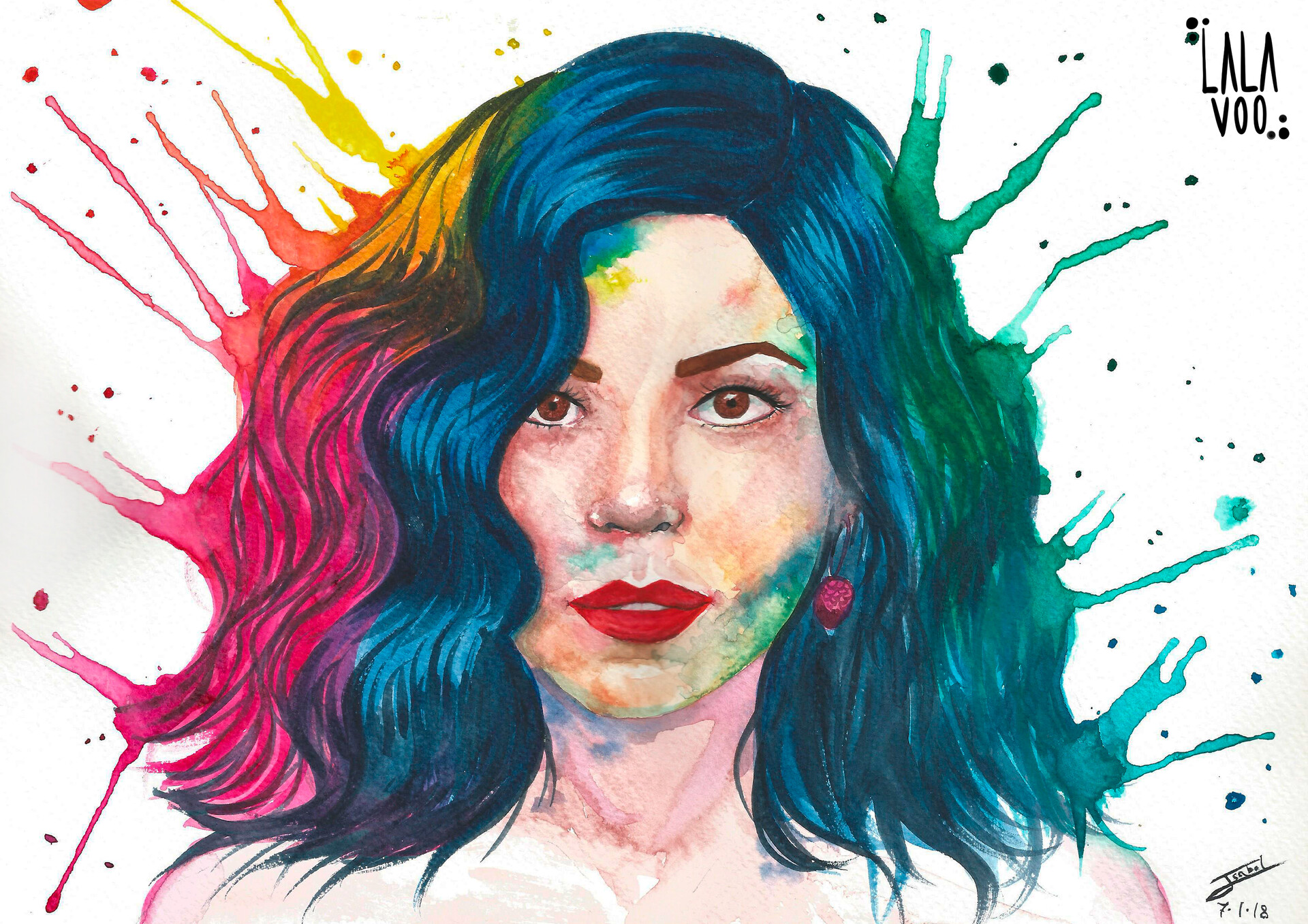ArtStation - Marina and dthe Diamonds | Watercolor