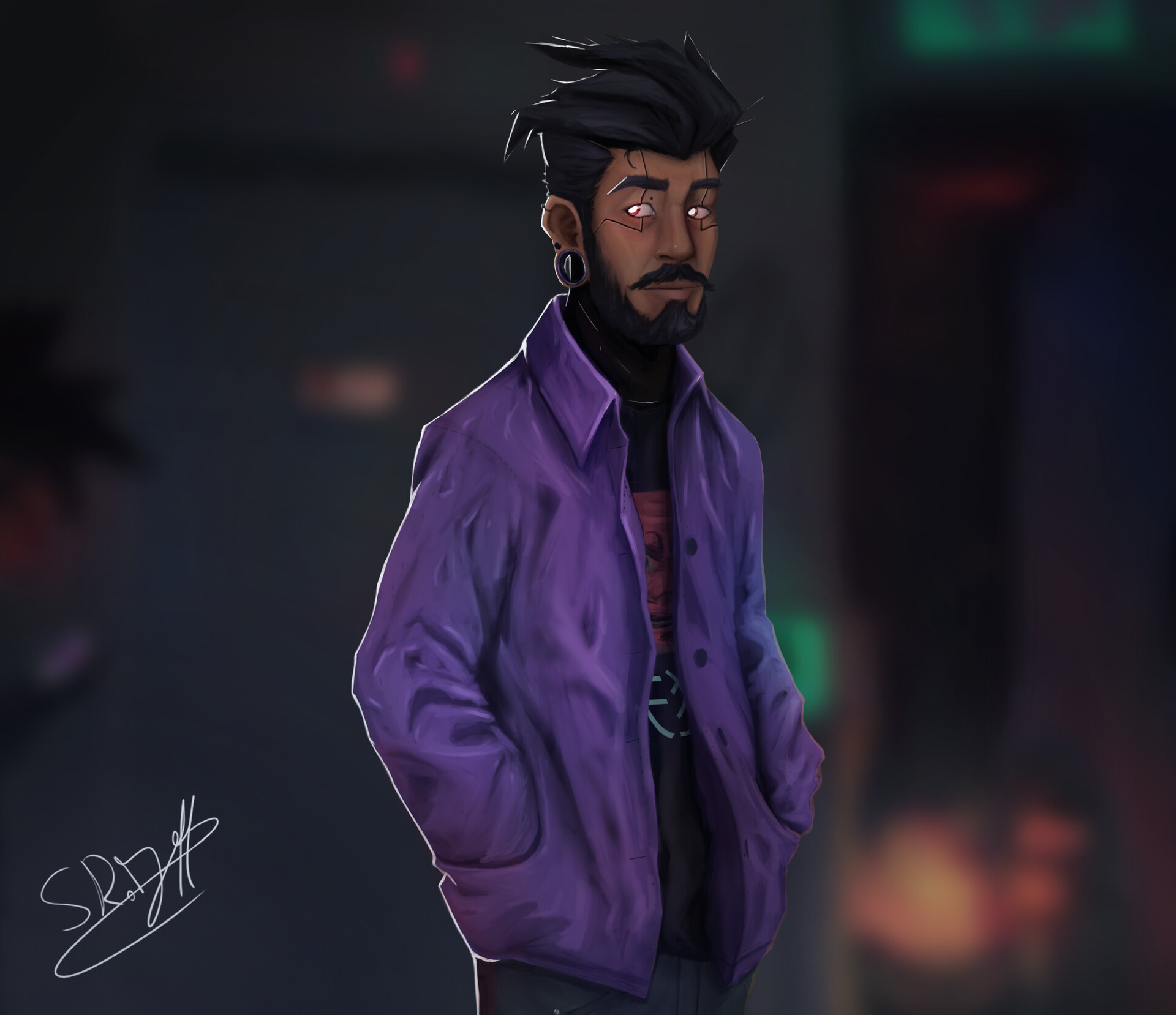 ArtStation - Cyberpunk guy