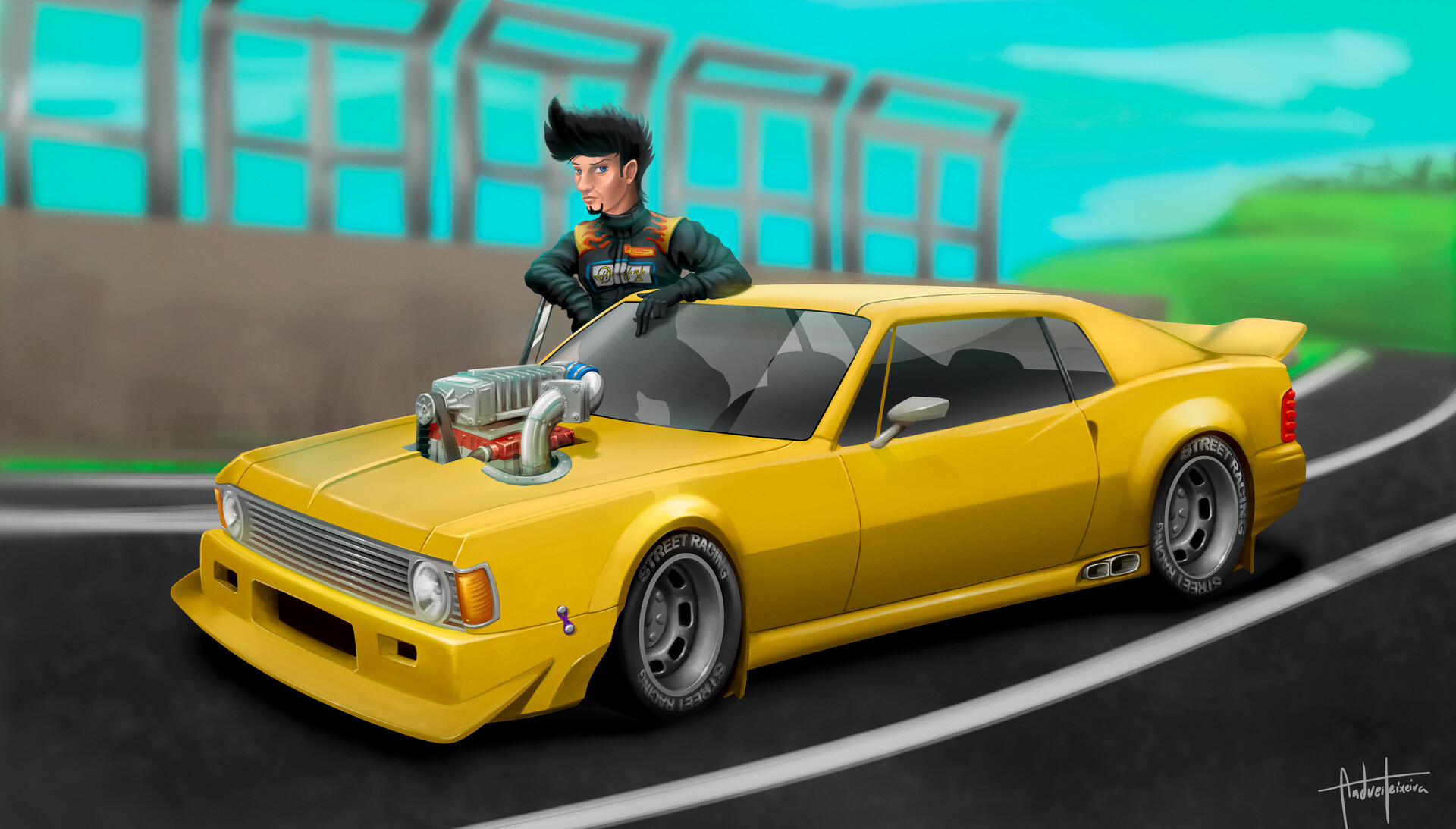 ArtStation - Classic Race Car