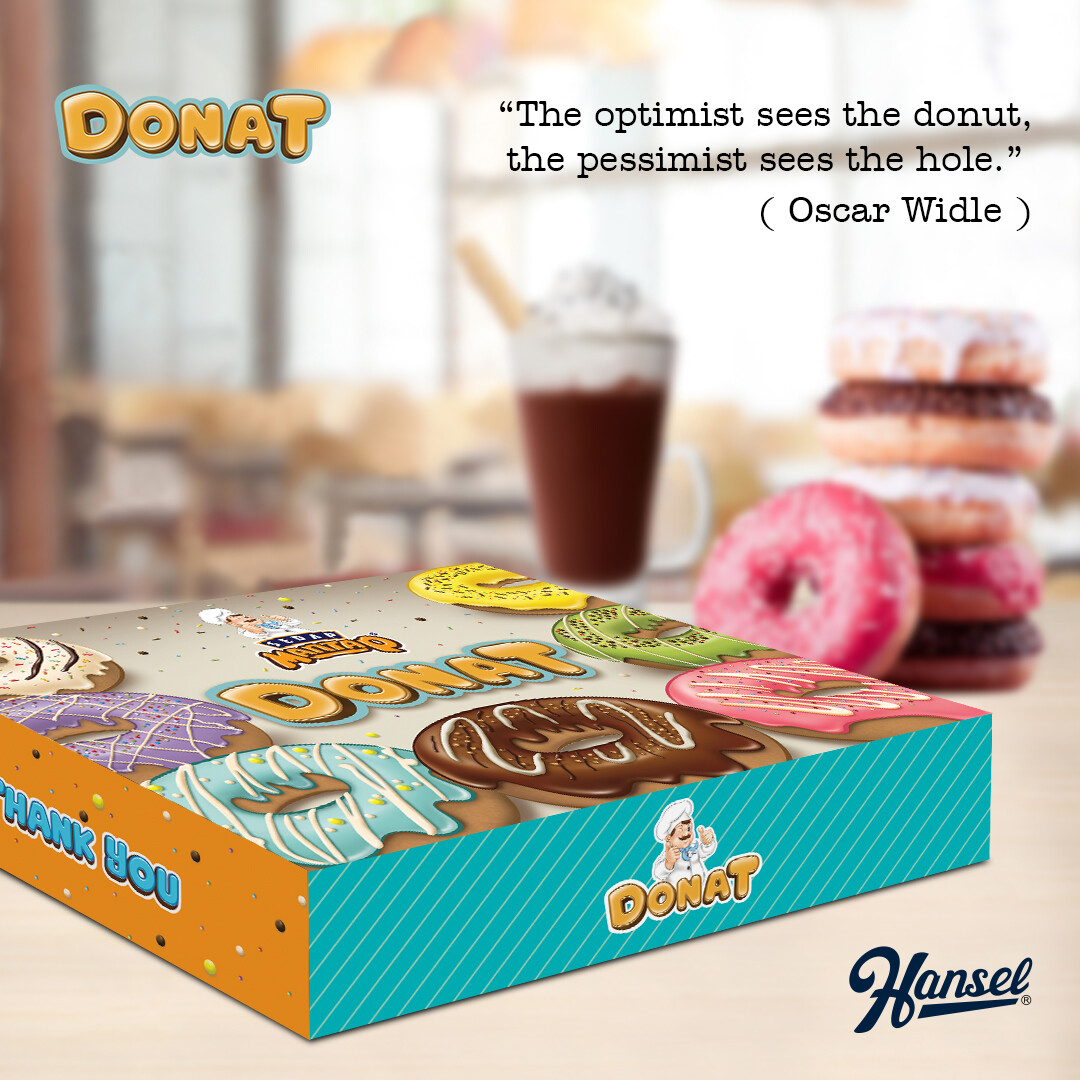 ArtStation - Dus Donat, Box Donat, Kotak Donat, Kemasan Donat - Sedap ...