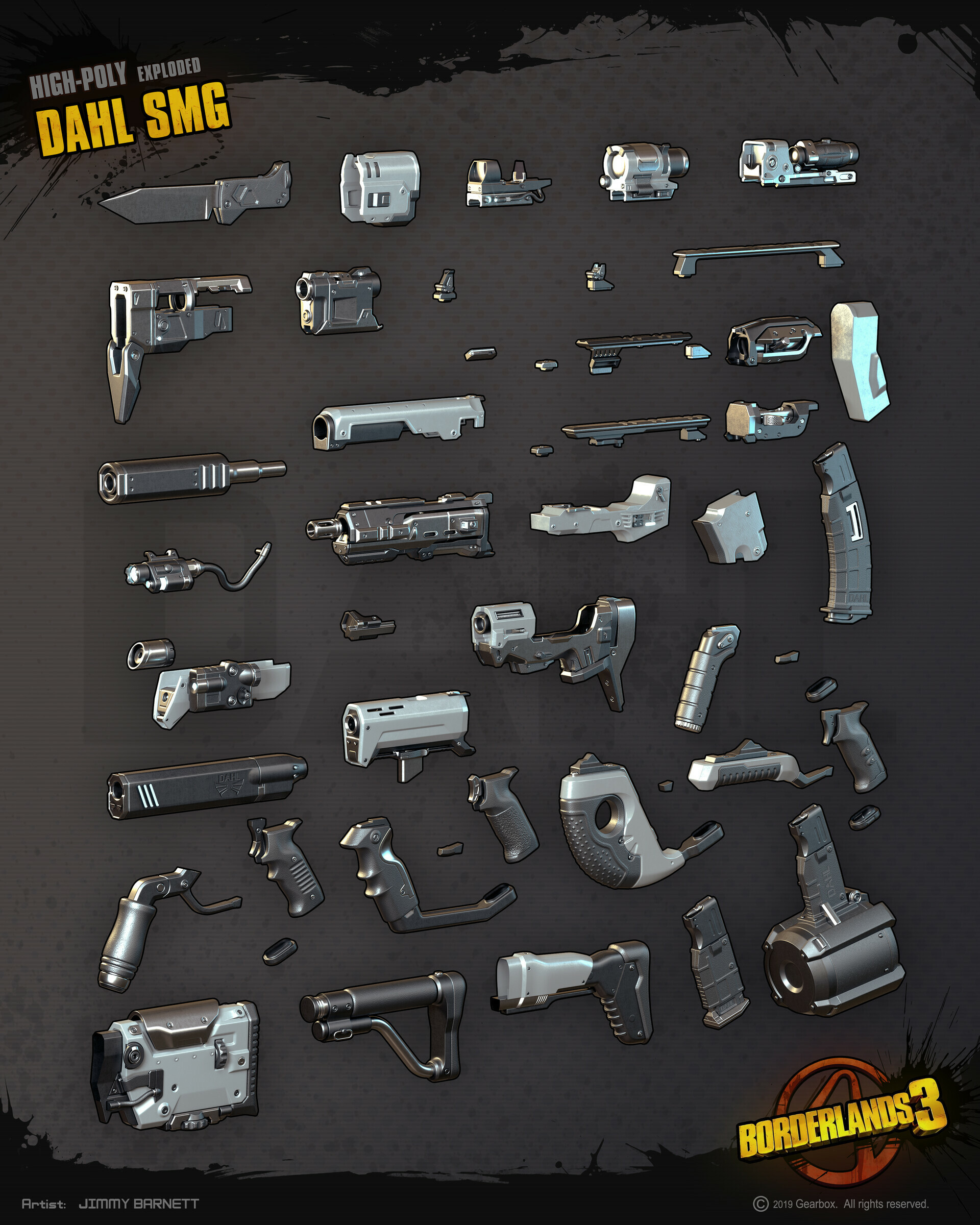 Richie Mason - Borderlands 3 Dahl SMG