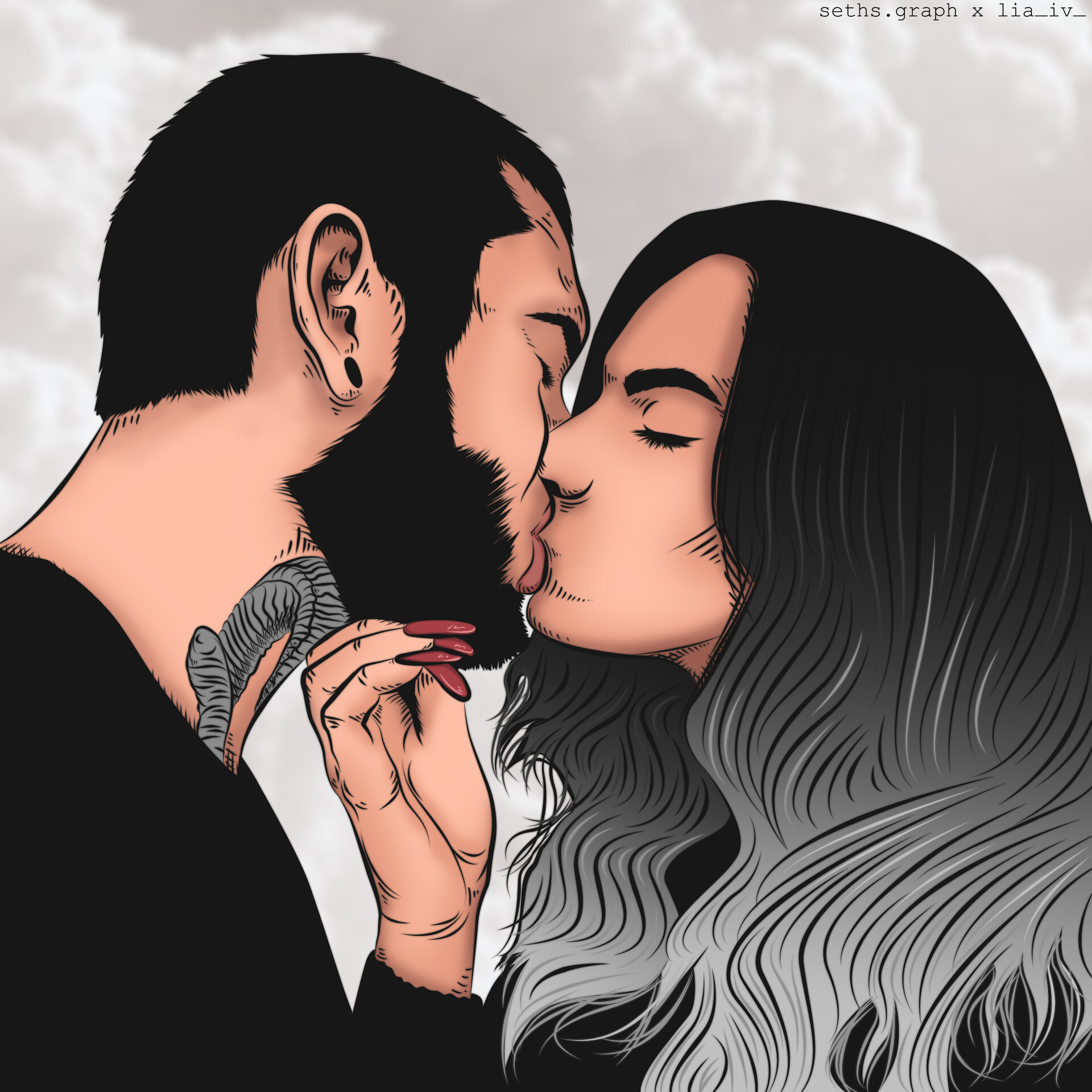 ArtStation - Pair portrait artwork