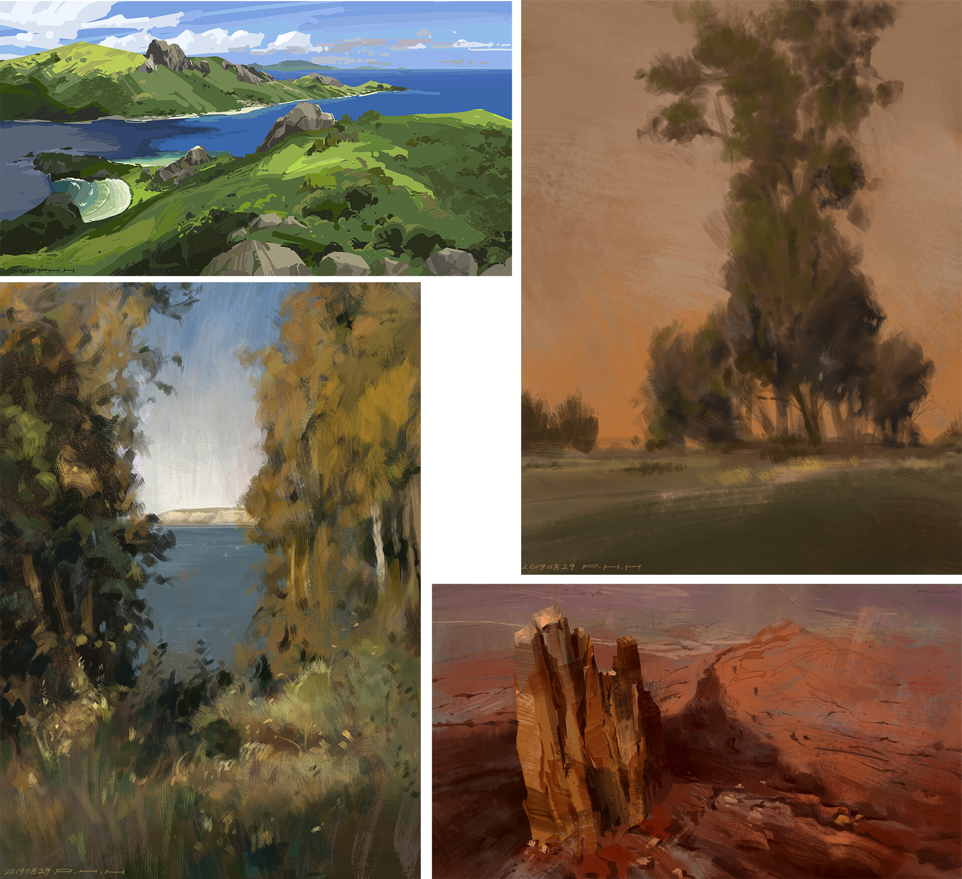 ArtStation - landscape practice