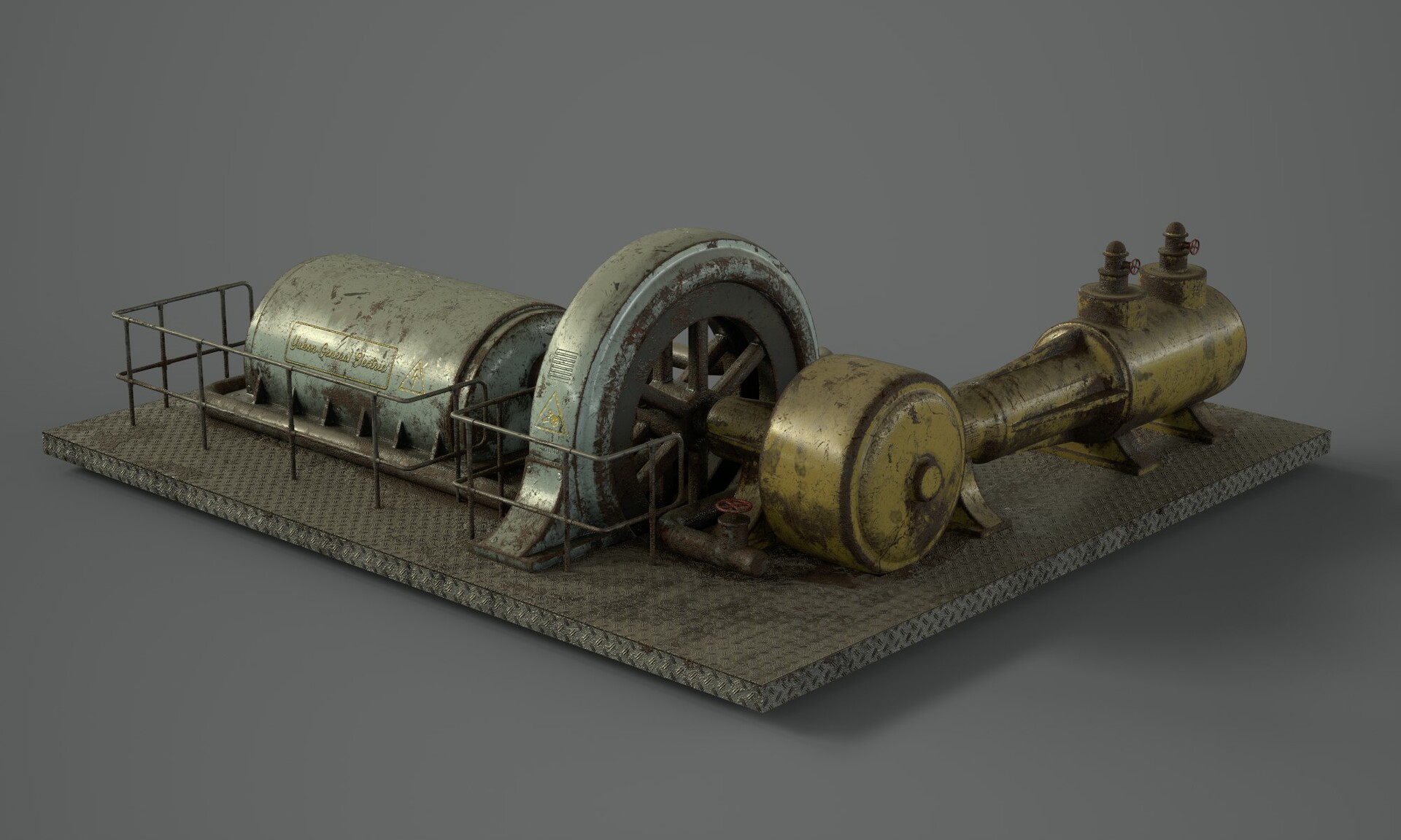 ArtStation - Old Generator prop VFX model