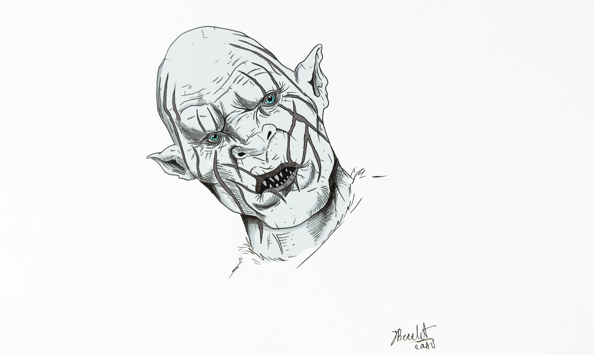 drawing azog