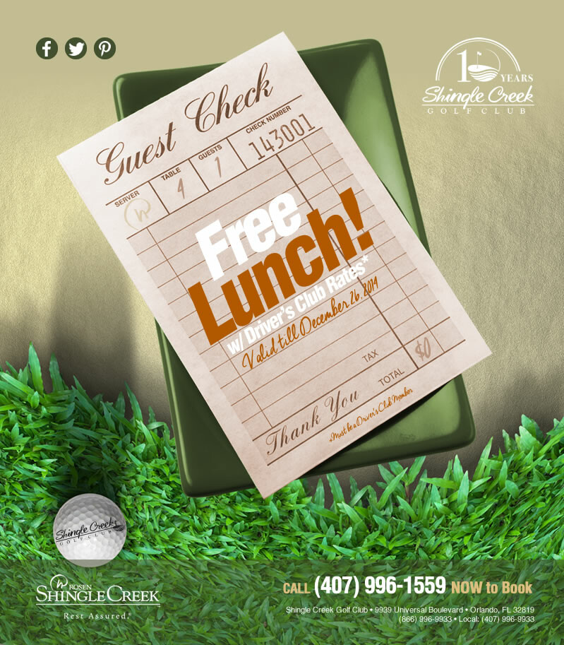 ArtStation - Shingle Creek Golf Free Lunch Promotion