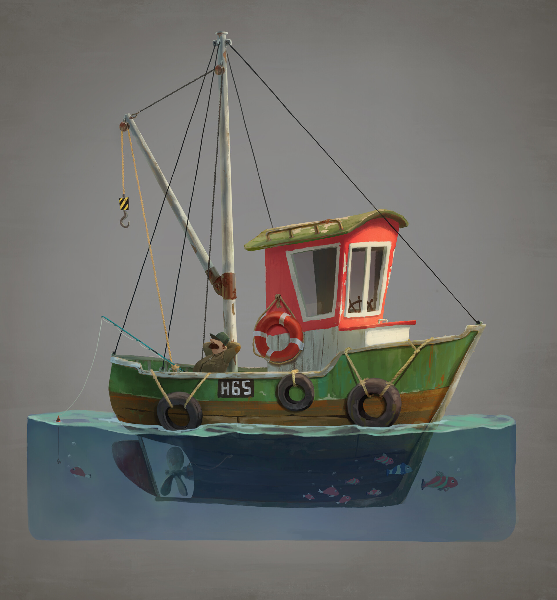 ArtStation - Fishing boat