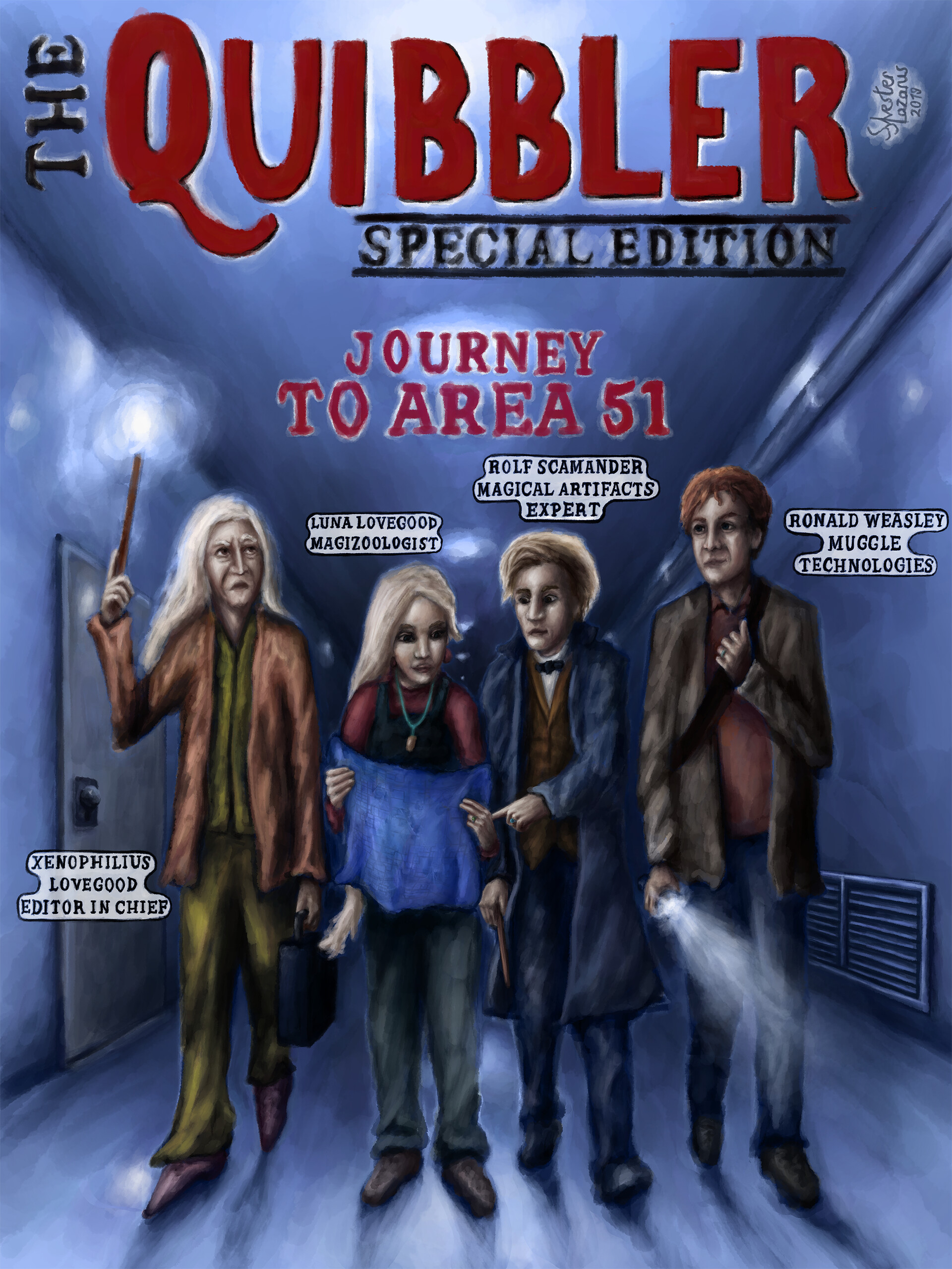 The Quibbler fan art - from September 2019 (when raiding Area 51 was a ...