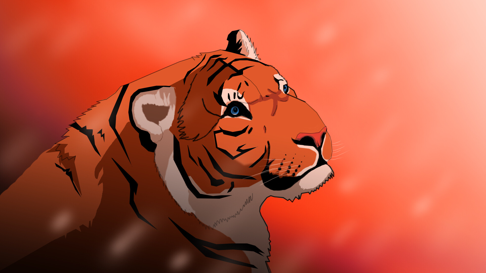 ArtStation - Cell shade Tiger