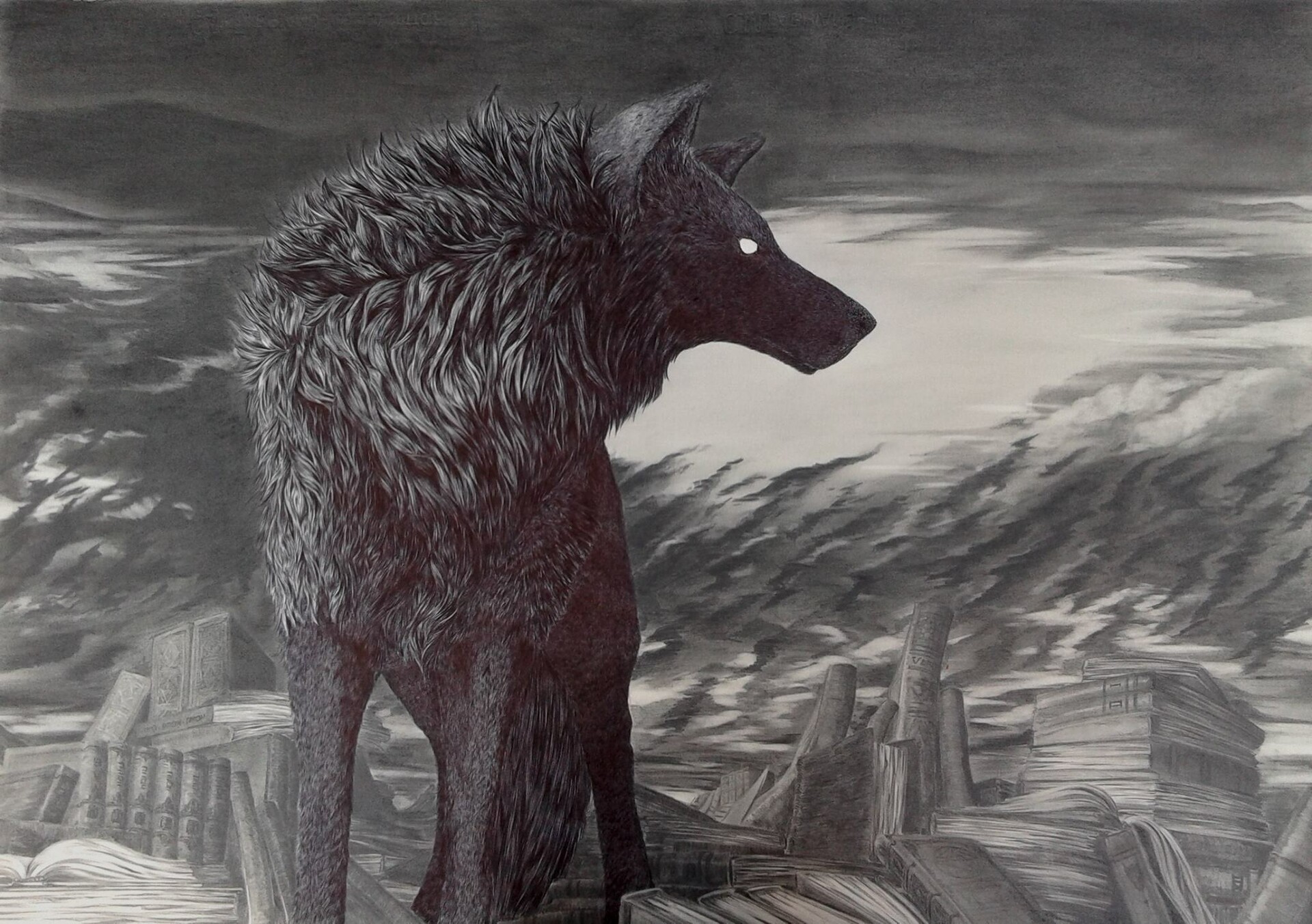 ArtStation - Ink wolves