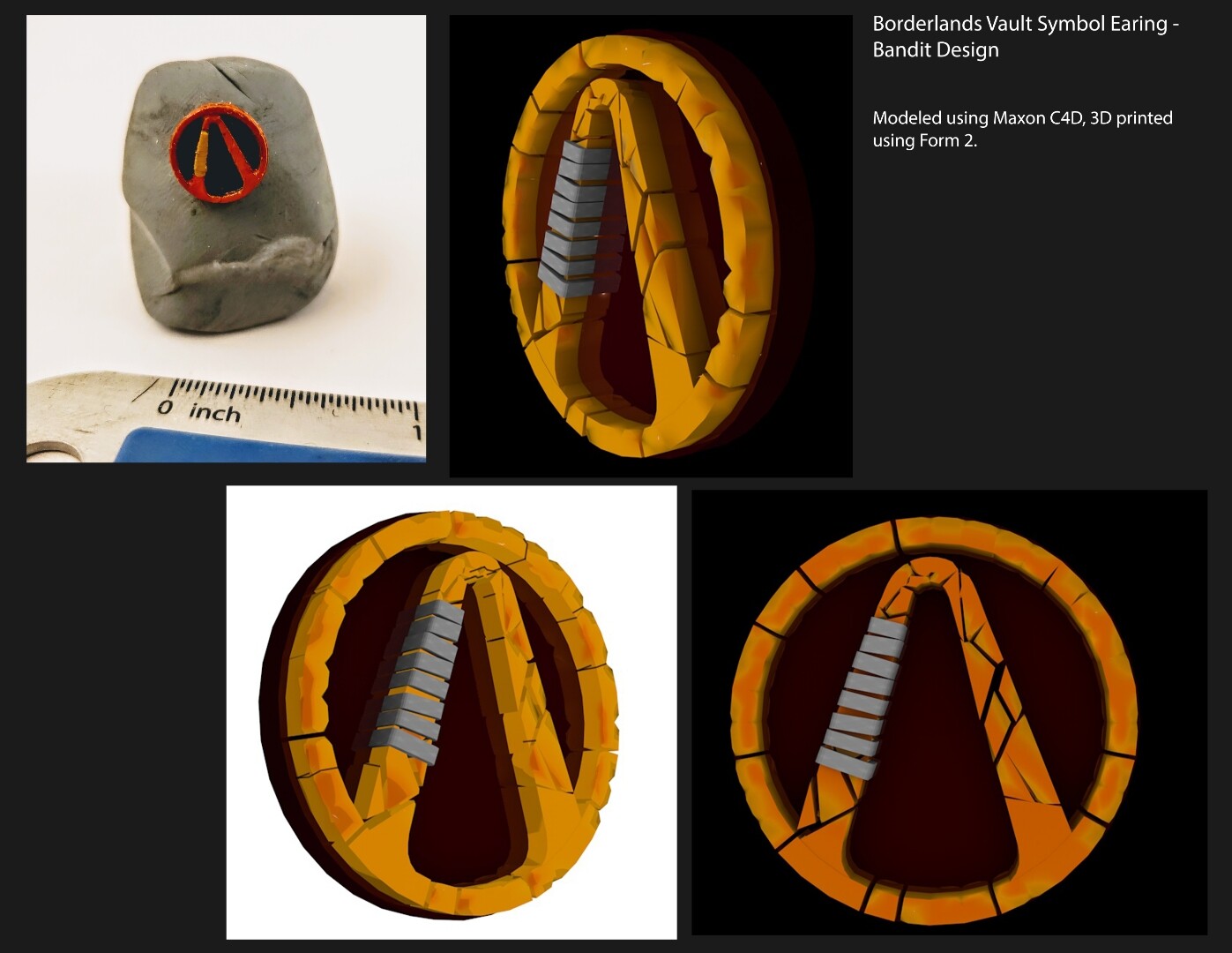 David Woelfel - 3D Designs for Earings and Pins