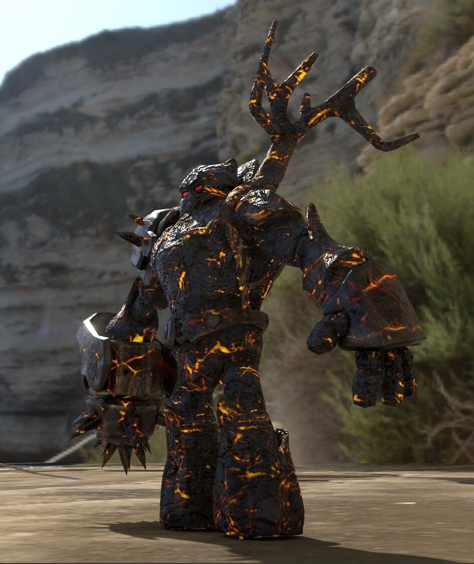 ArtStation - Lava golem