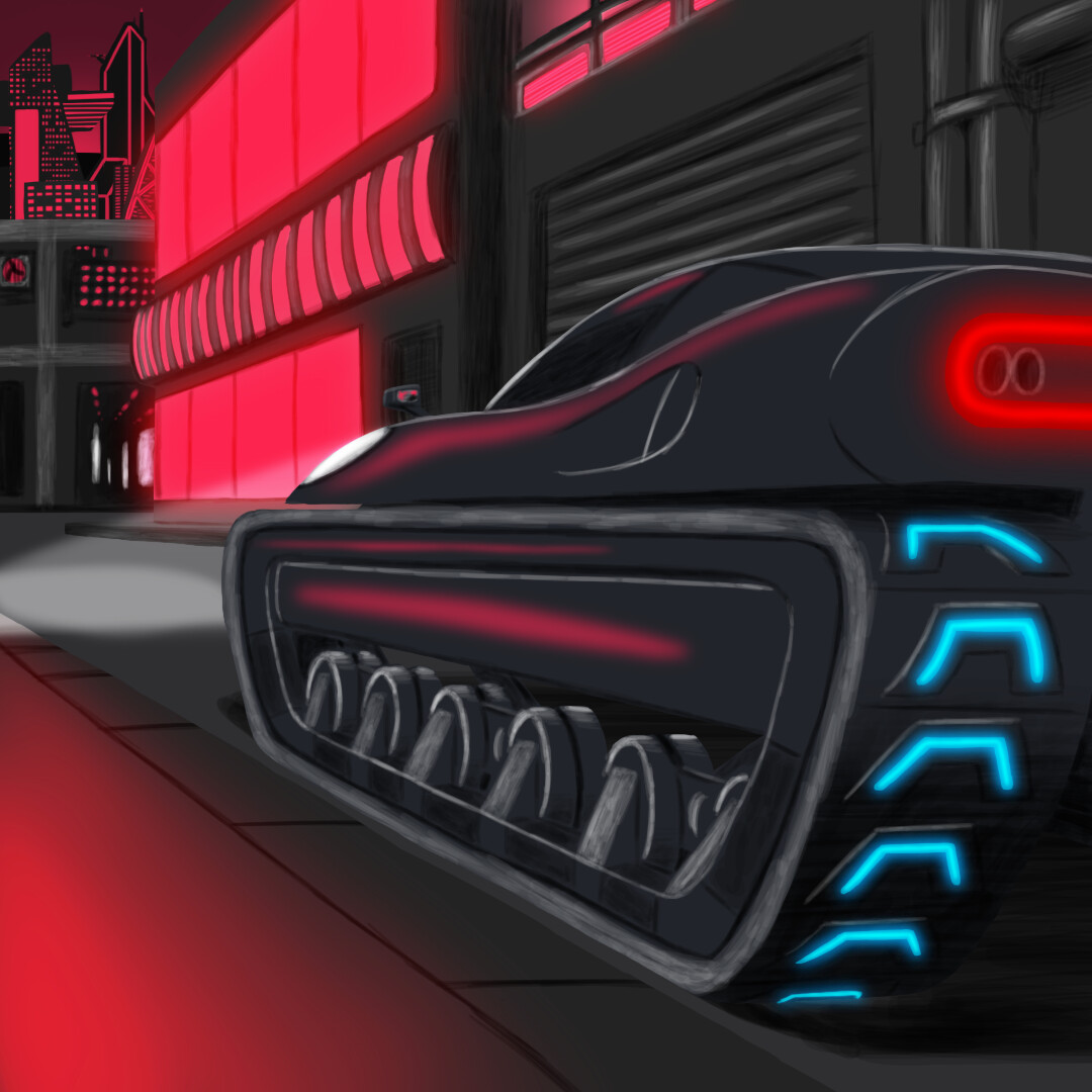 ArtStation - Cyberpunk-ish Tracked Car