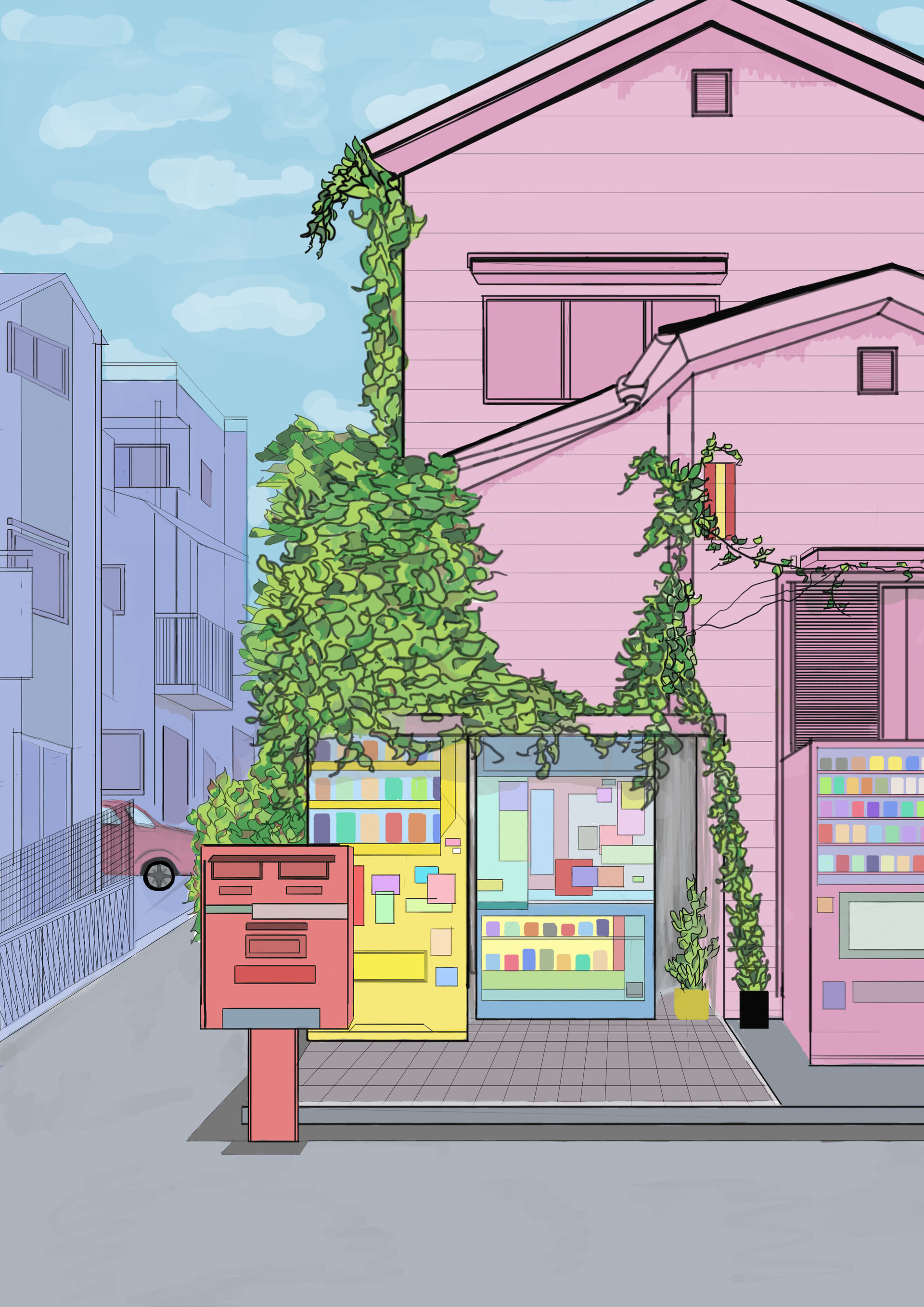 ArtStation - Abstract Street Corner