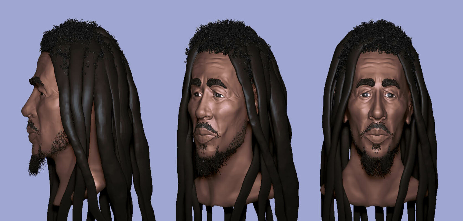 Ivaylo Rosenov - Bob Marley head study