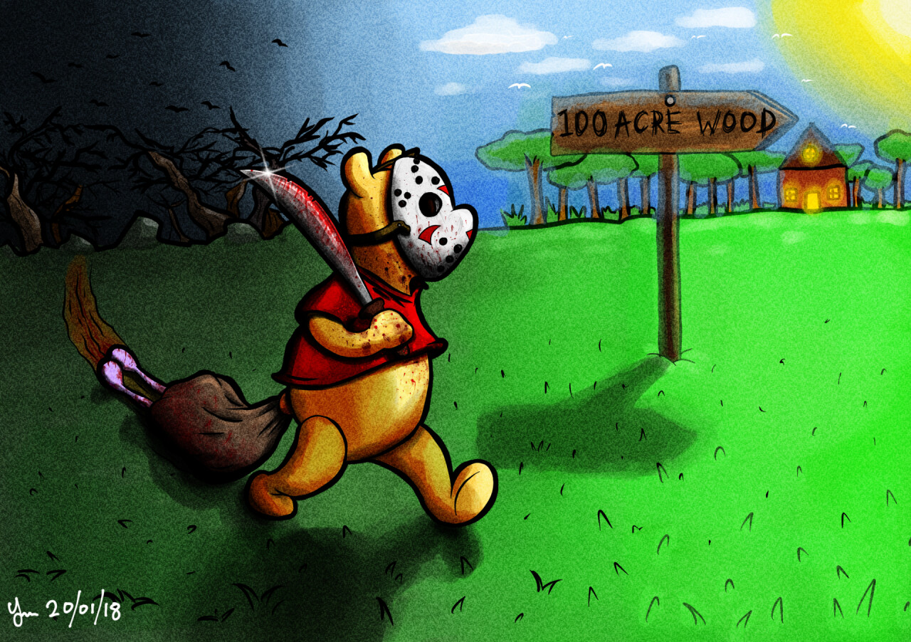 ArtStation - Winnie the Pooh meets Jason Voorhees