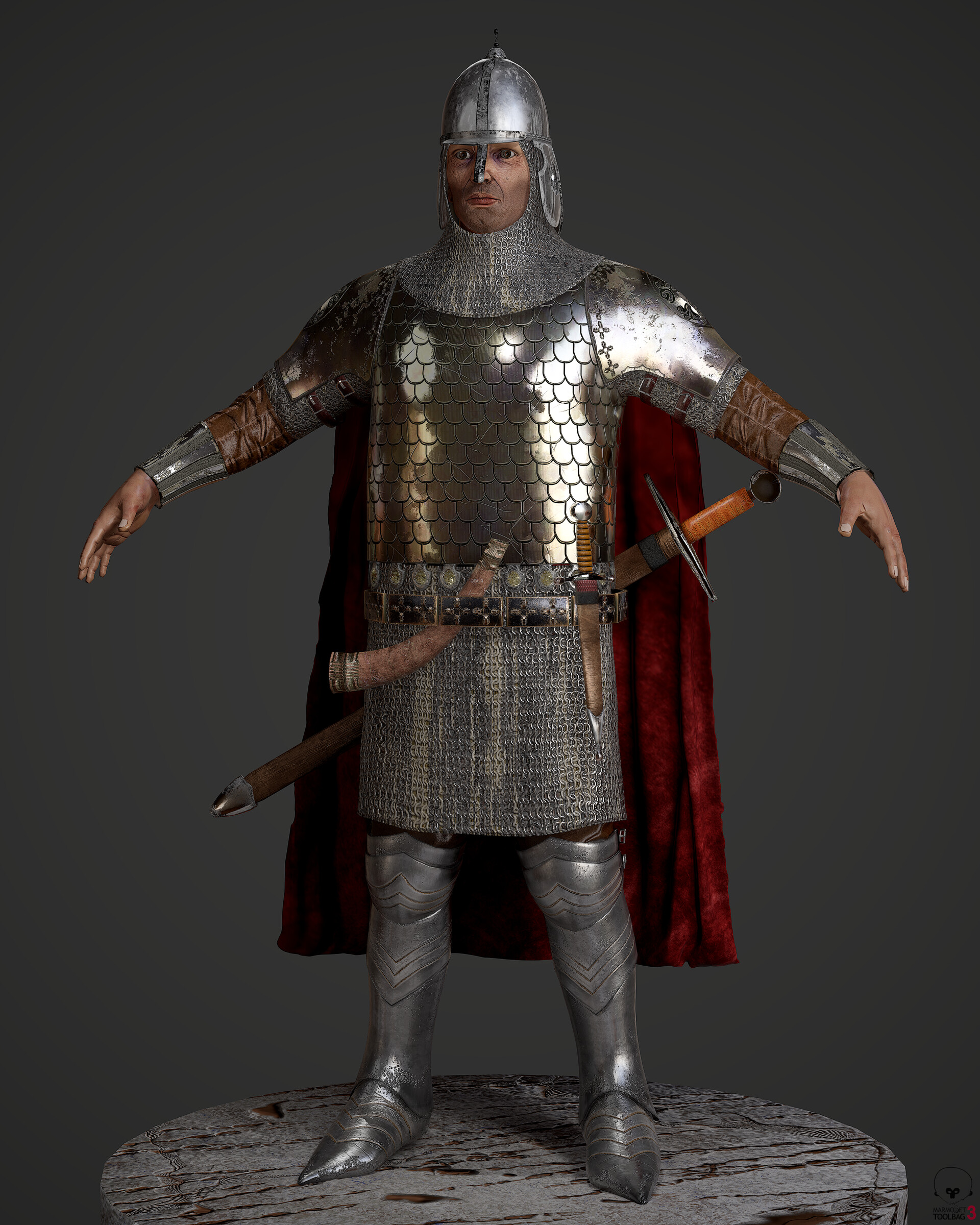 ArtStation - Knight - real_time_character of knight made by Inga A. Stępień