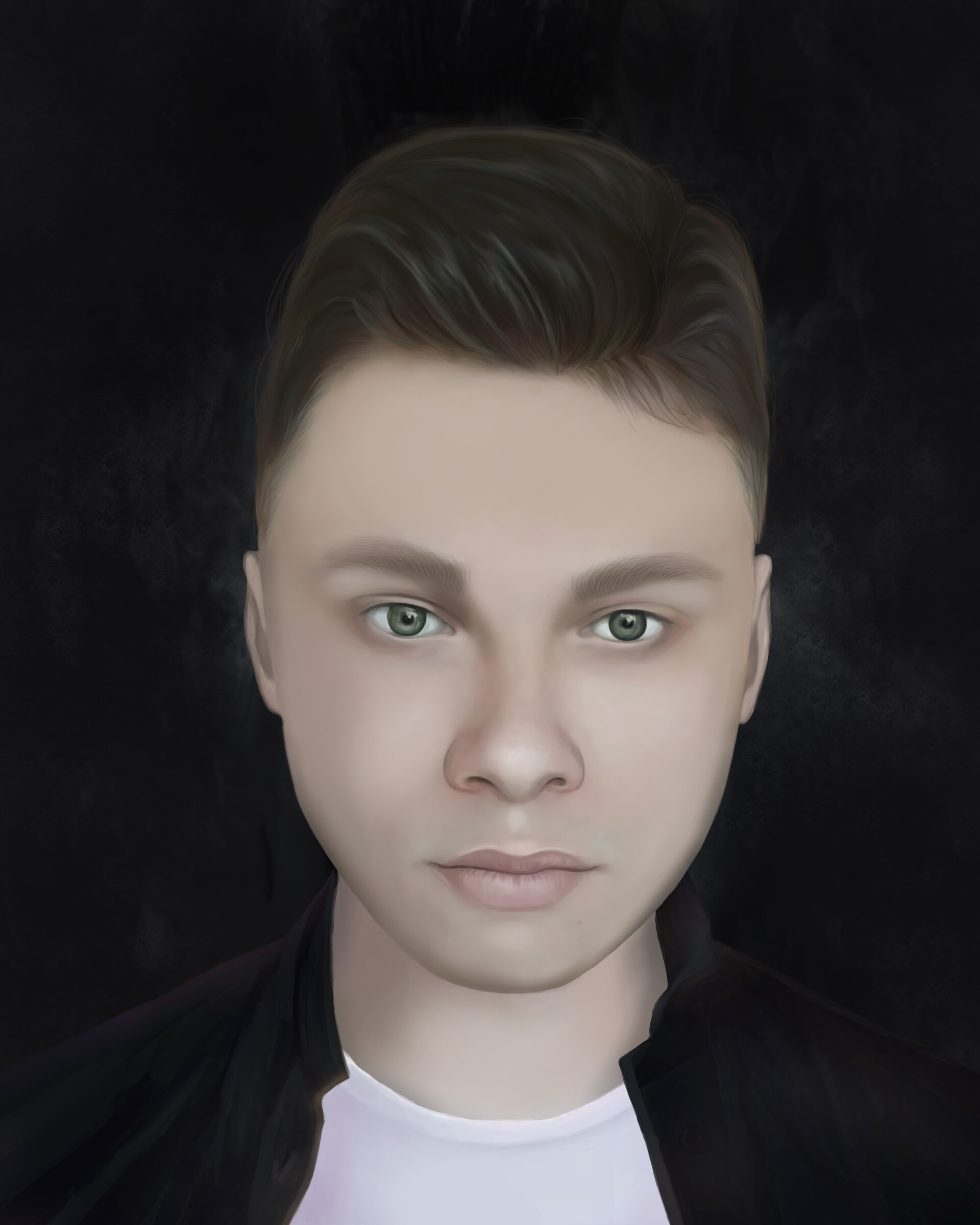 ArtStation - Young men portrait, digital art