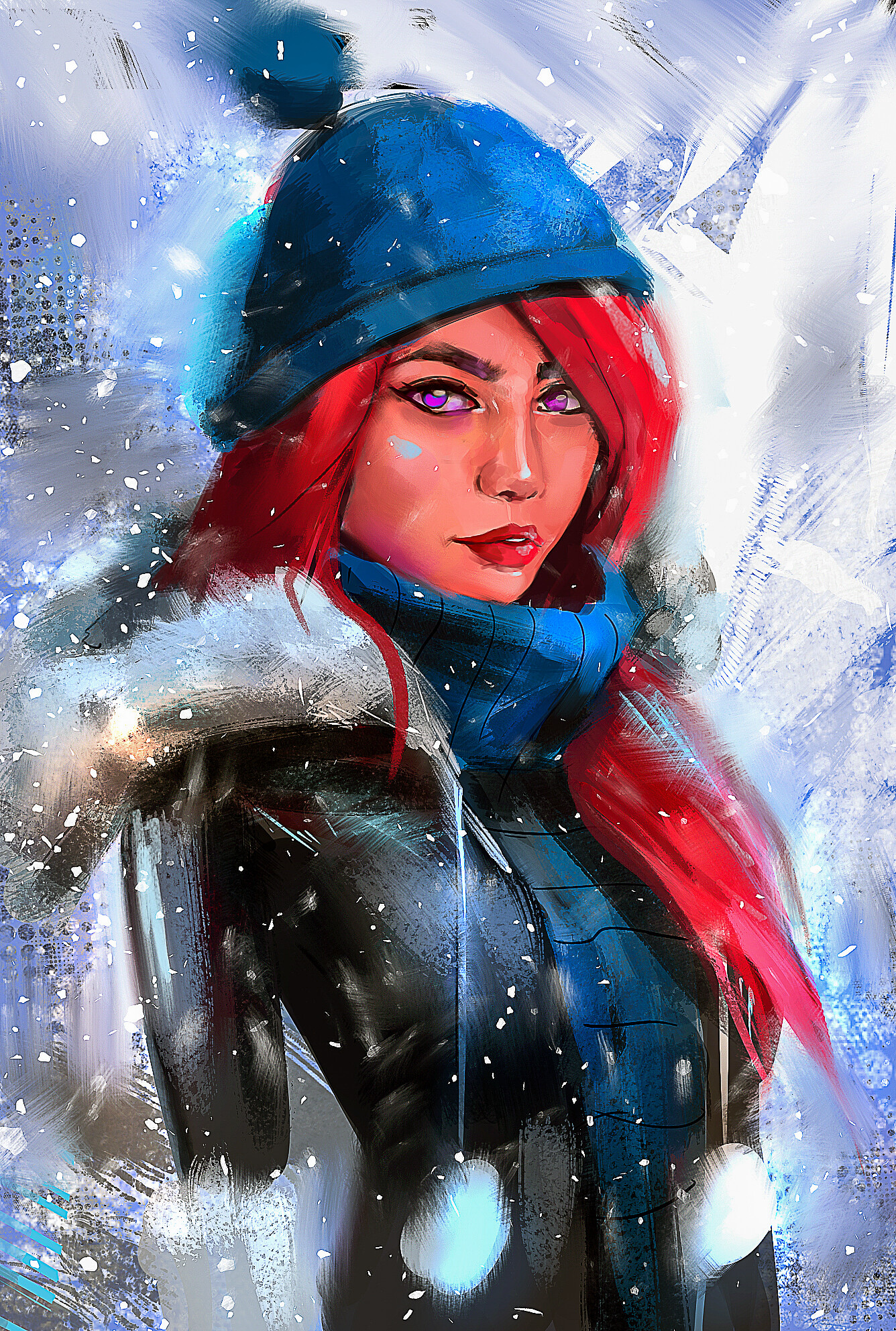 ArtStation - Purple Winter
