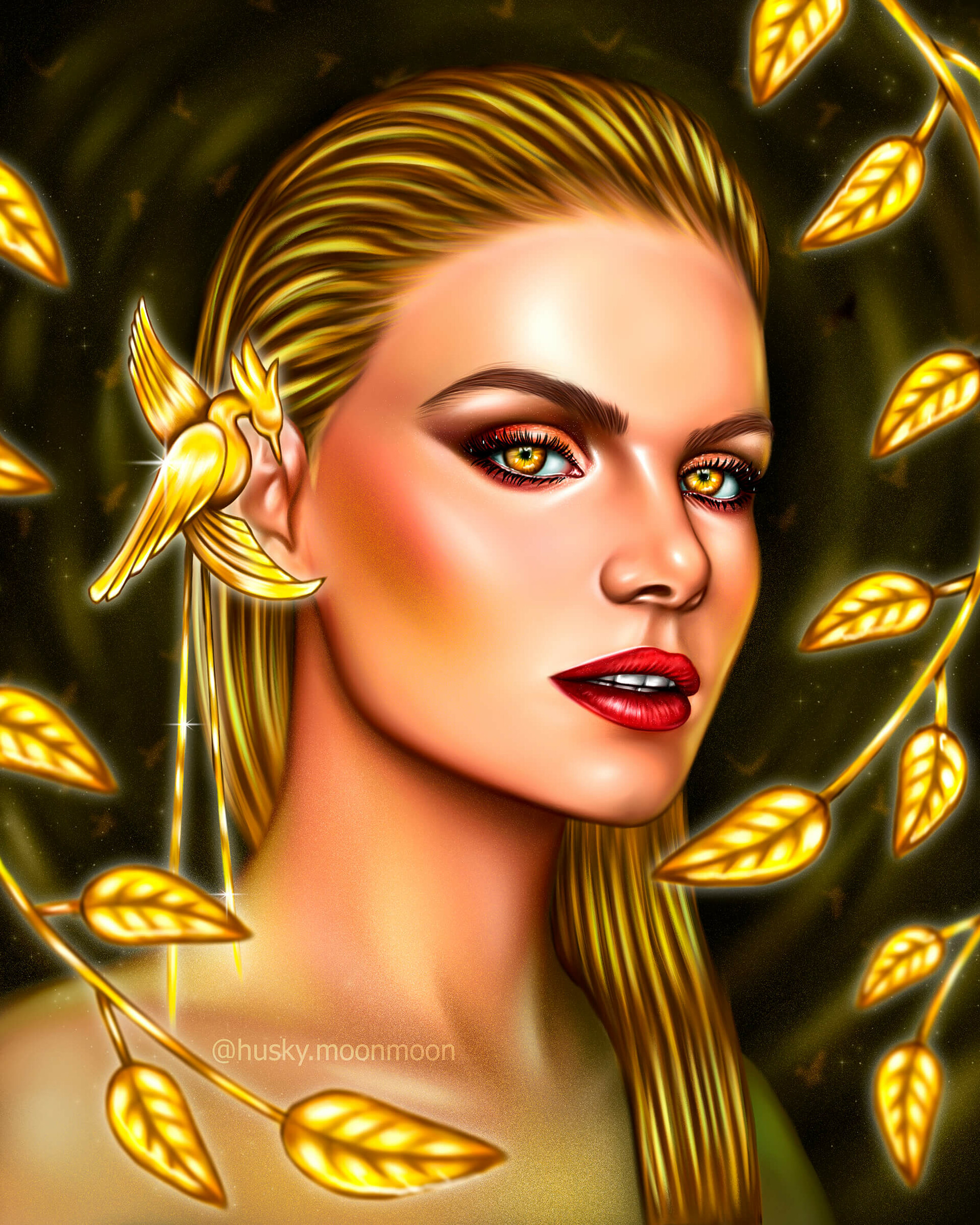 ArtStation - Golden lady