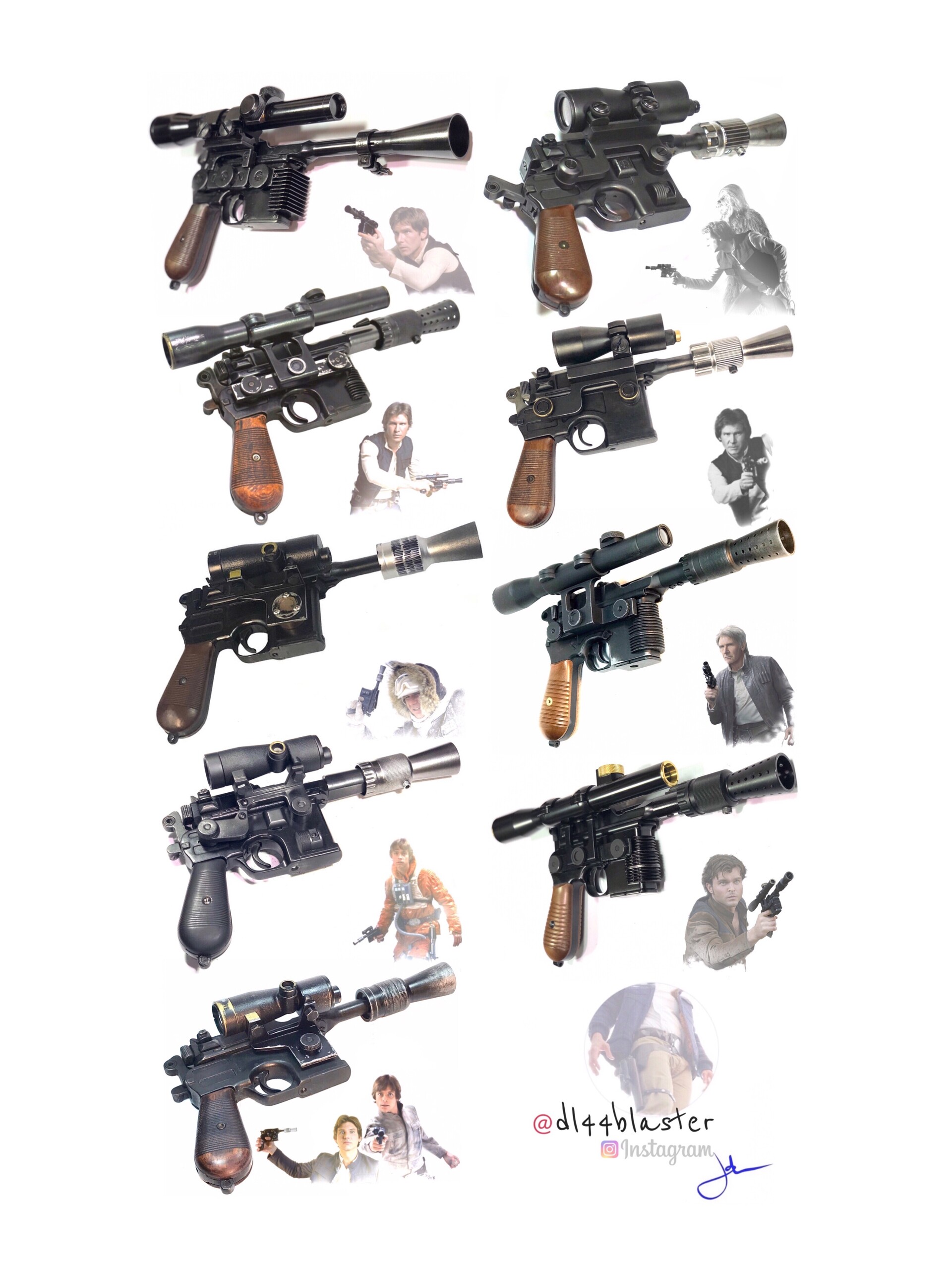 ArtStation - DL-44 Blaster from OT and beyond