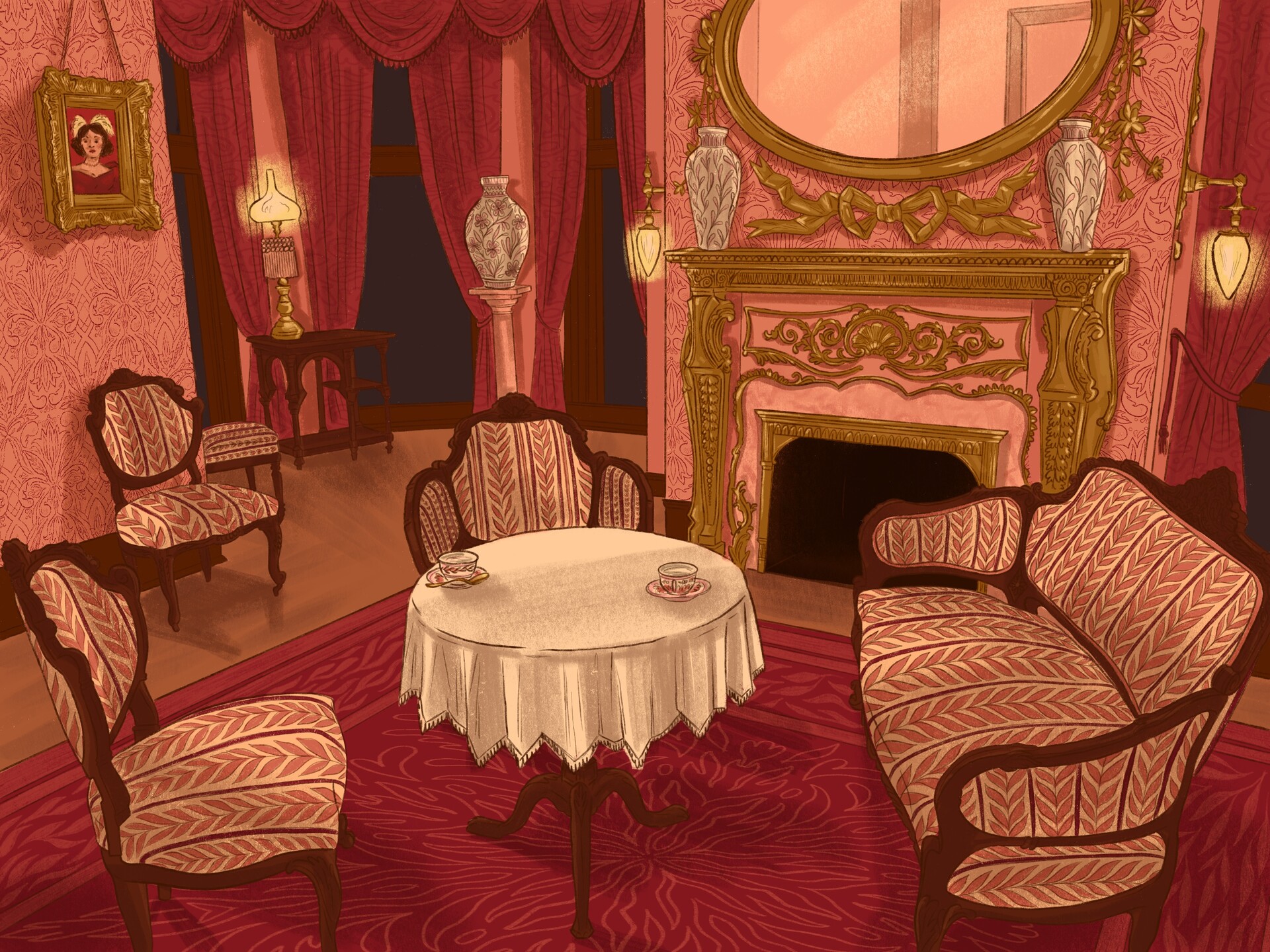 ArtStation - Victorian Parlor
