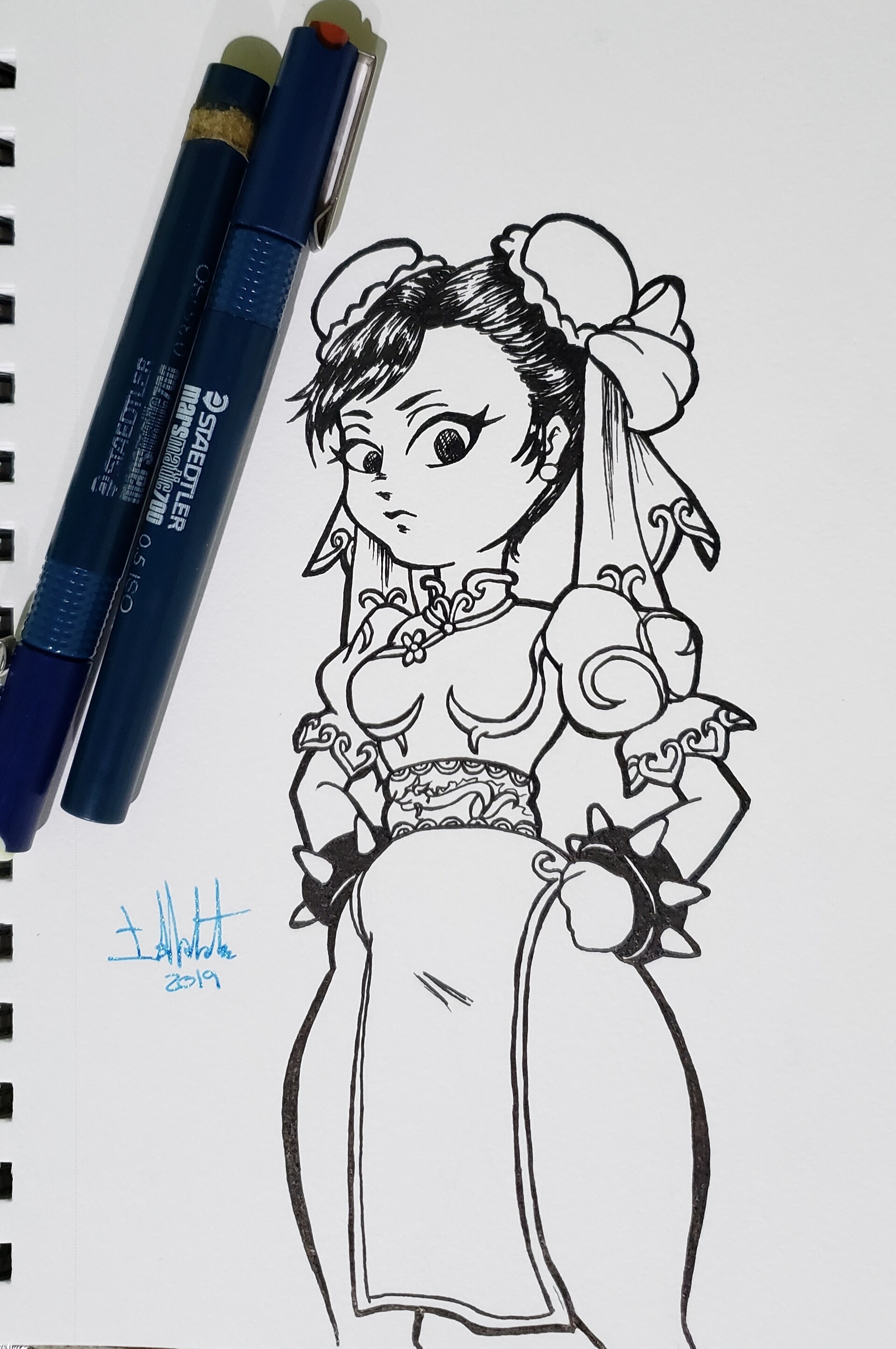 ArtStation - Chun Li inktober