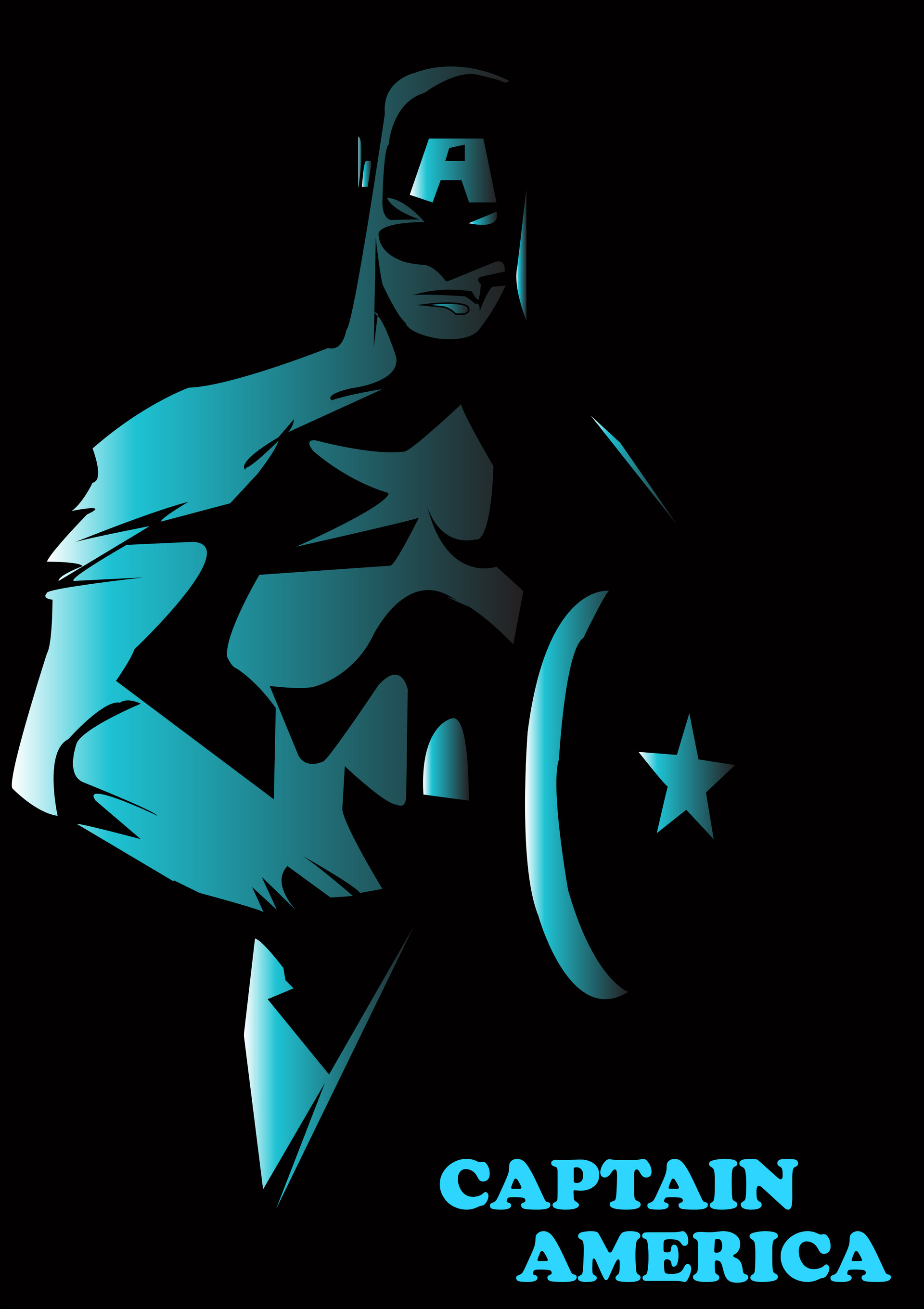 ArtStation - Captain America 2D