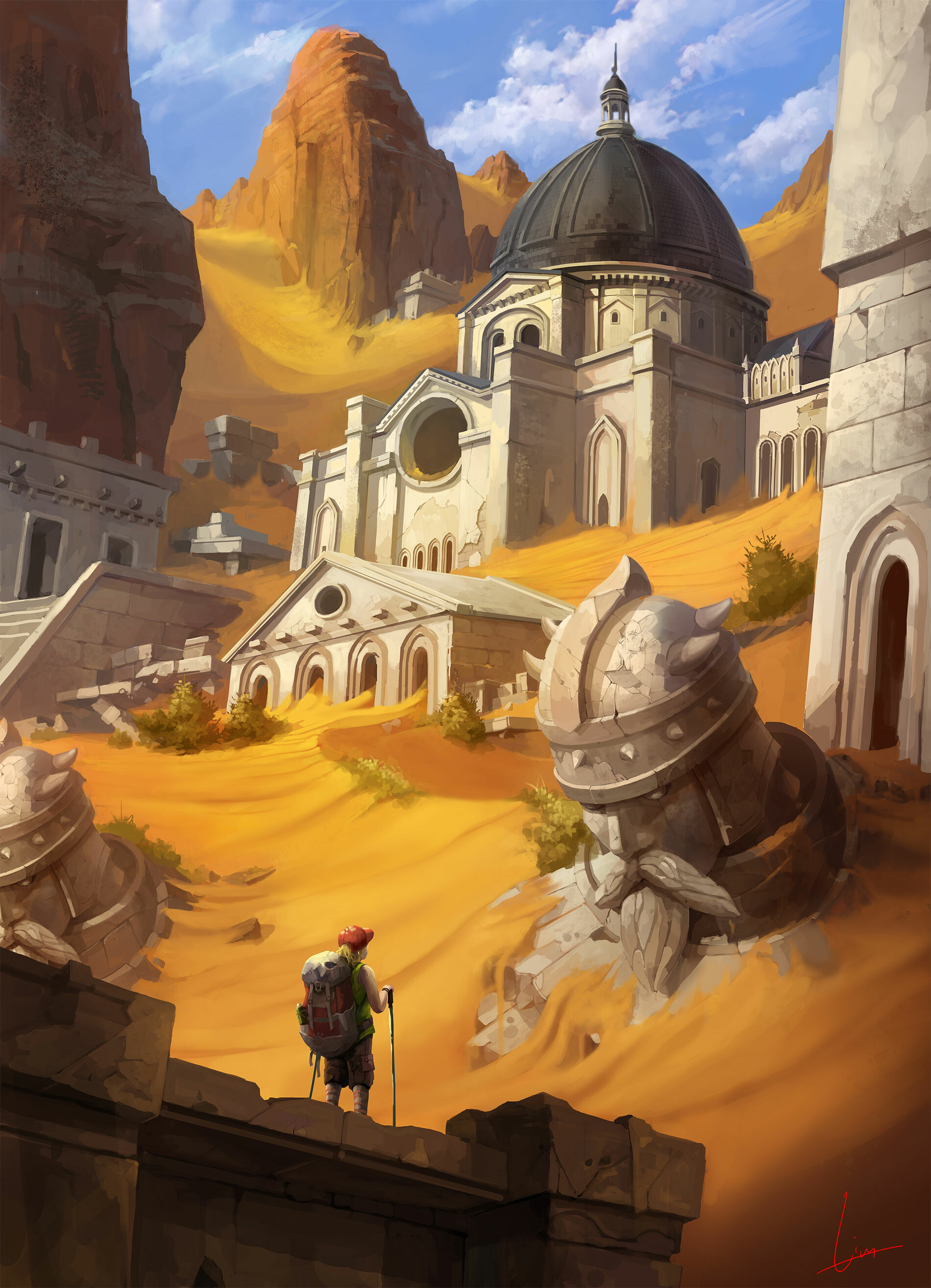 ArtStation - Desert ruins