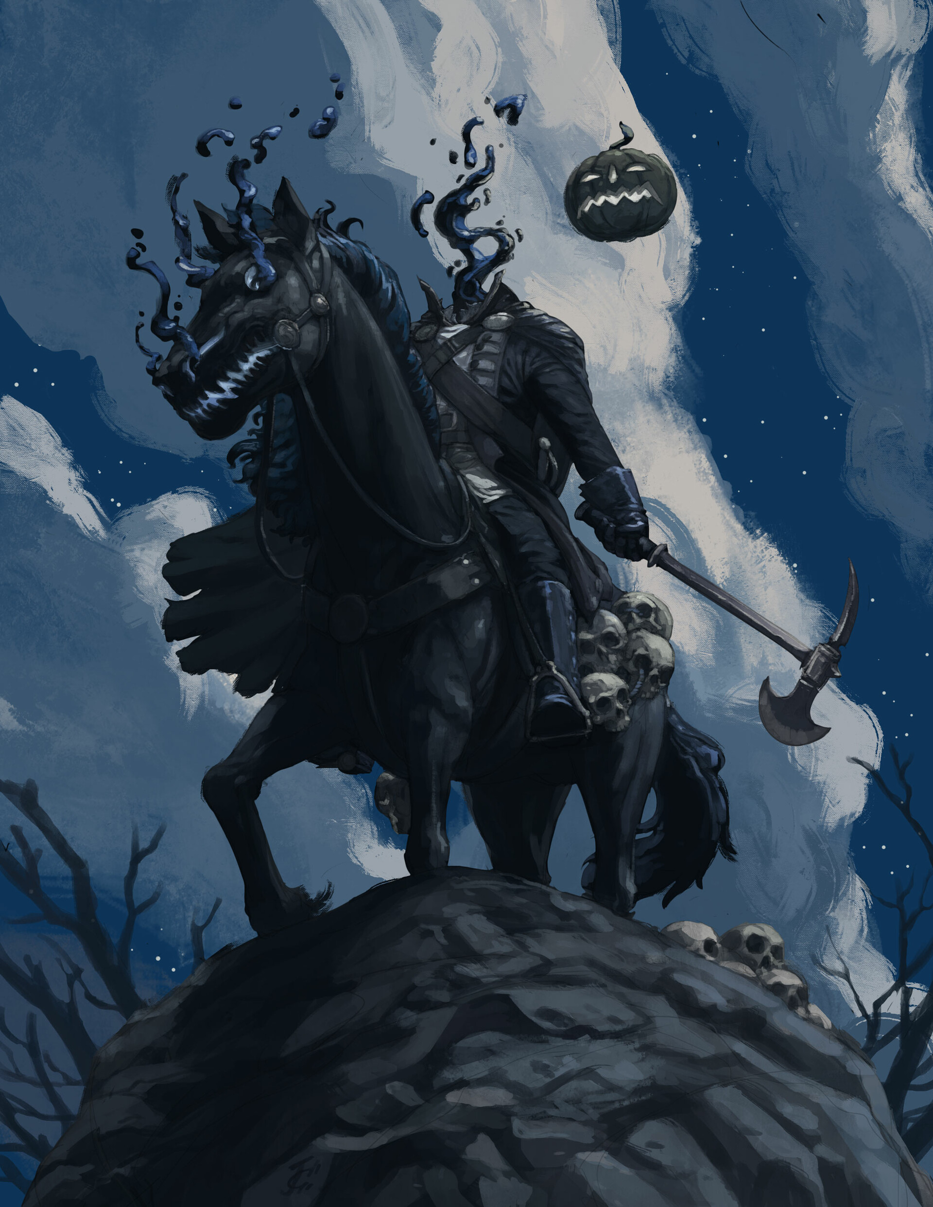 Headless Horseman halloween 2019 by JUAN CALLE : r/ImaginaryFairyTales
