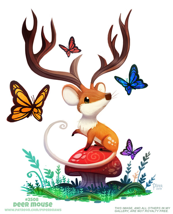 ArtStation - Daily Paint 2508. Deer Mouse