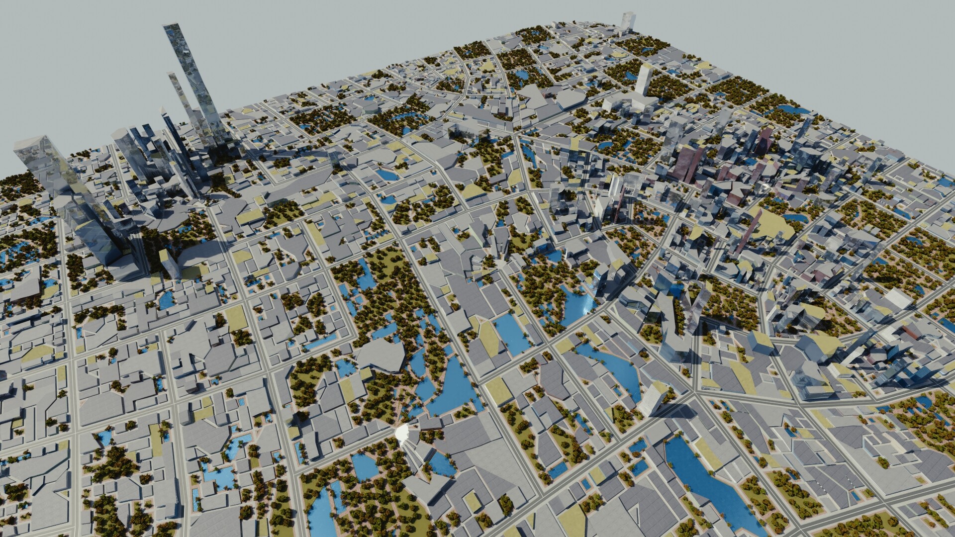 SHcreations - Procedurally generated city (360 panorama)