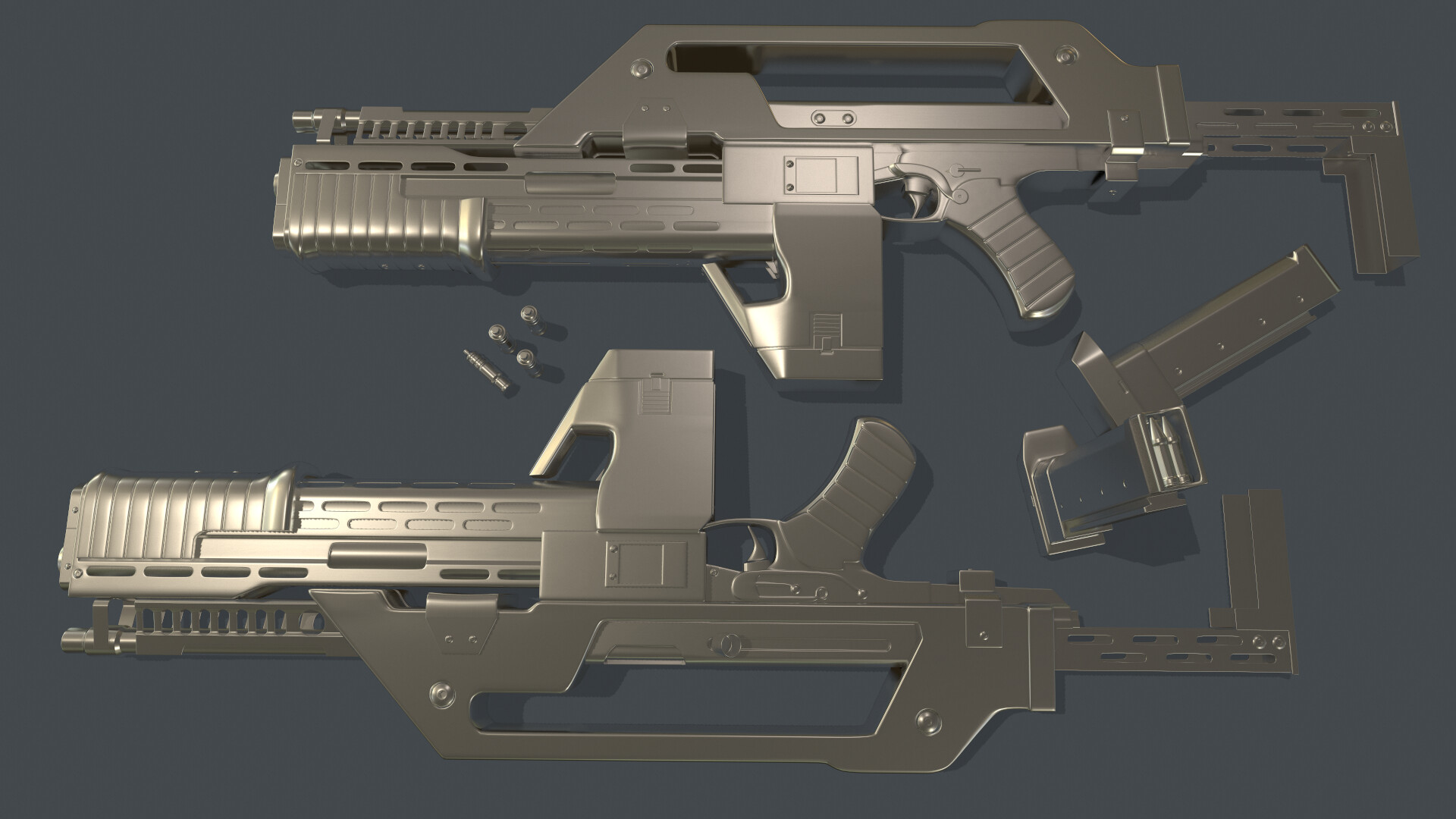 ArtStation - M41A Pulse Rifle (WIP)