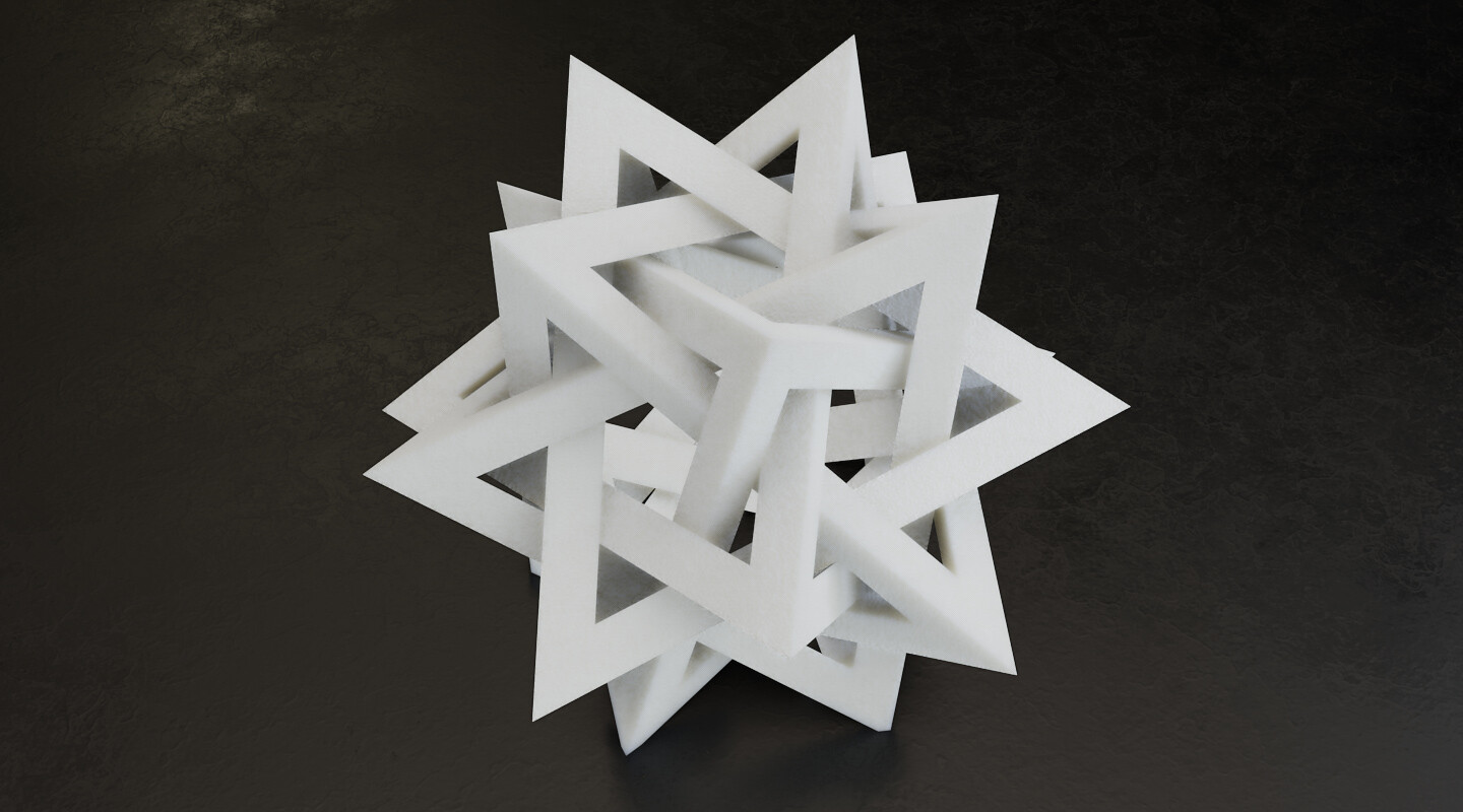 Luxxeon 3d - Blender 2.8 Tutorial | Orderly Tangle - Tetrahedron Star ...