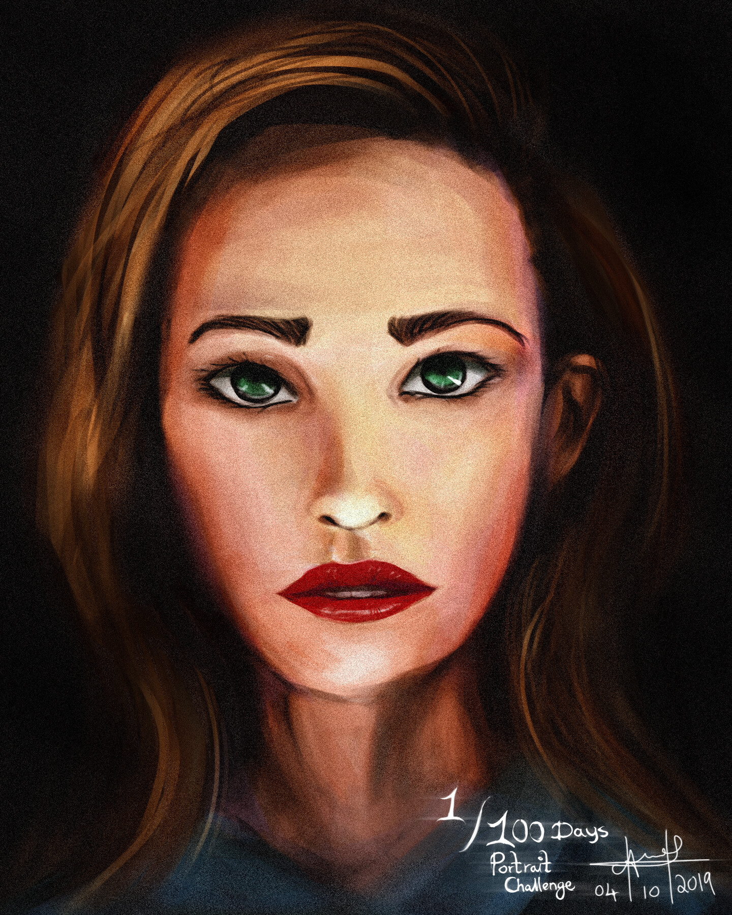 ArtStation - Day 1 - 100 Portrait Daily Challenge