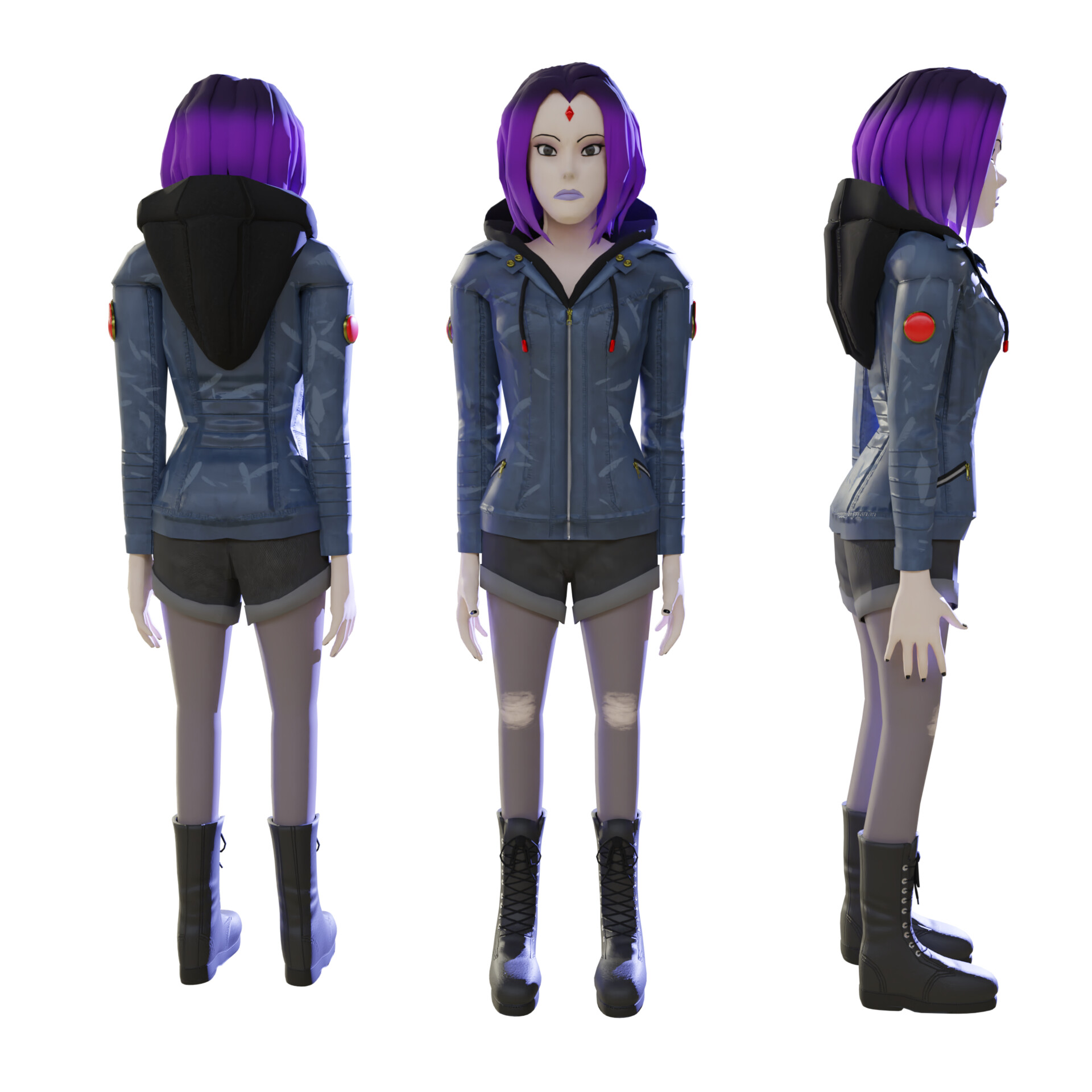 Jacob Froelich - Raven- Teen Titans