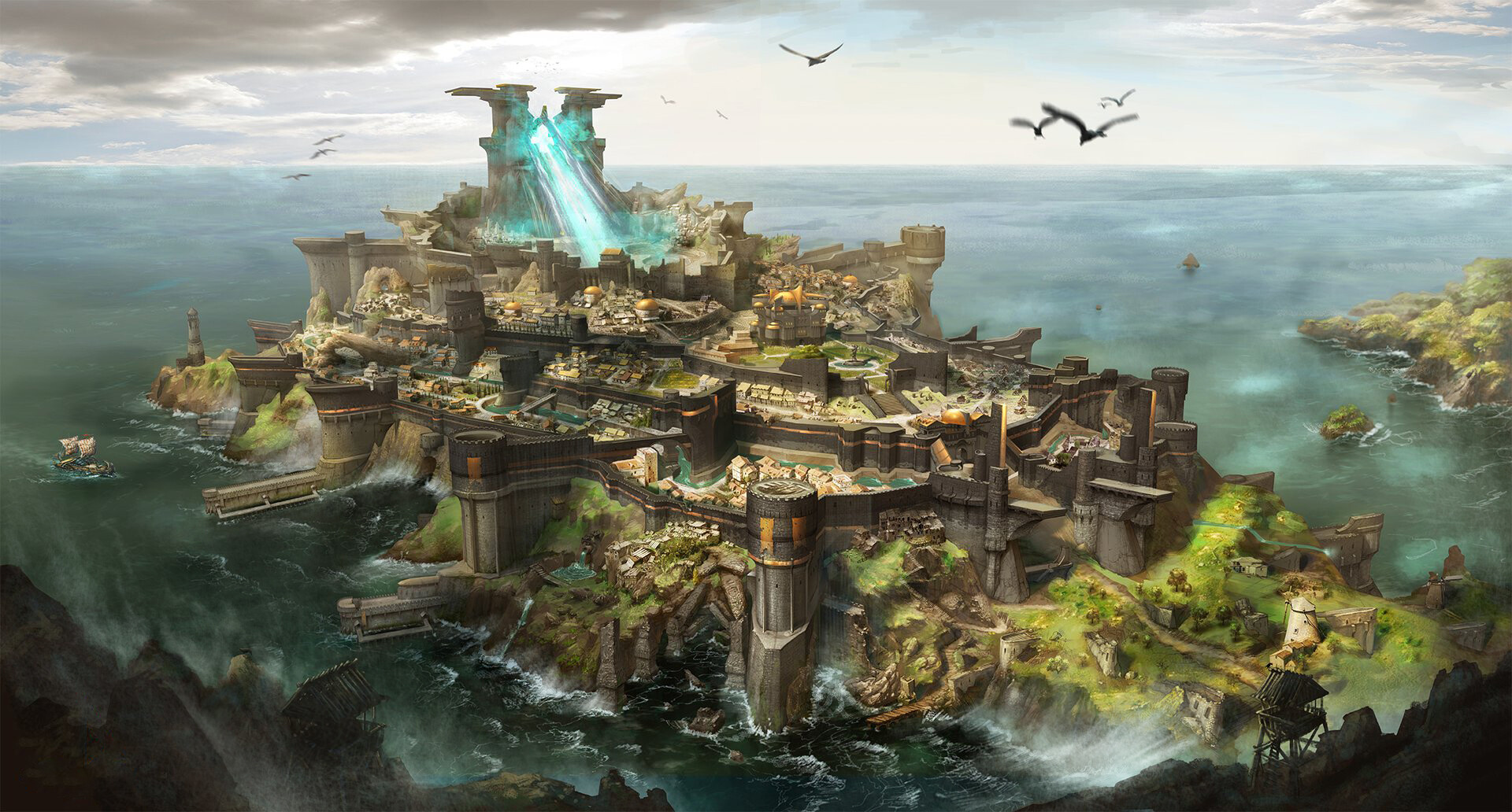 ArtStation - isolated castle