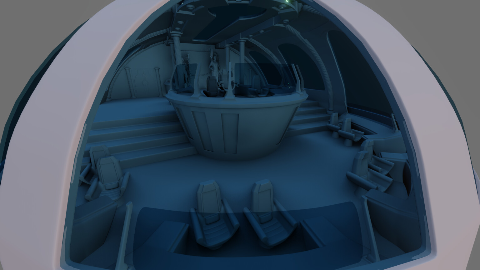 ArtStation - Sci Fi Spaceship Bridge set