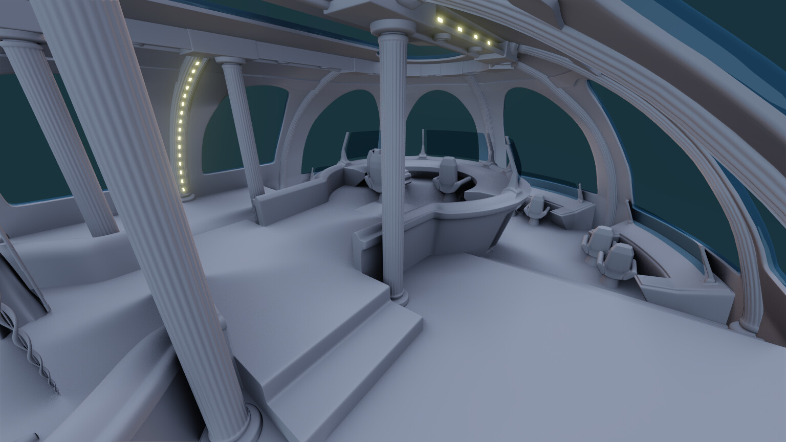 Kostas NIKOLOPOULOS - Sci Fi Spaceship Bridge set