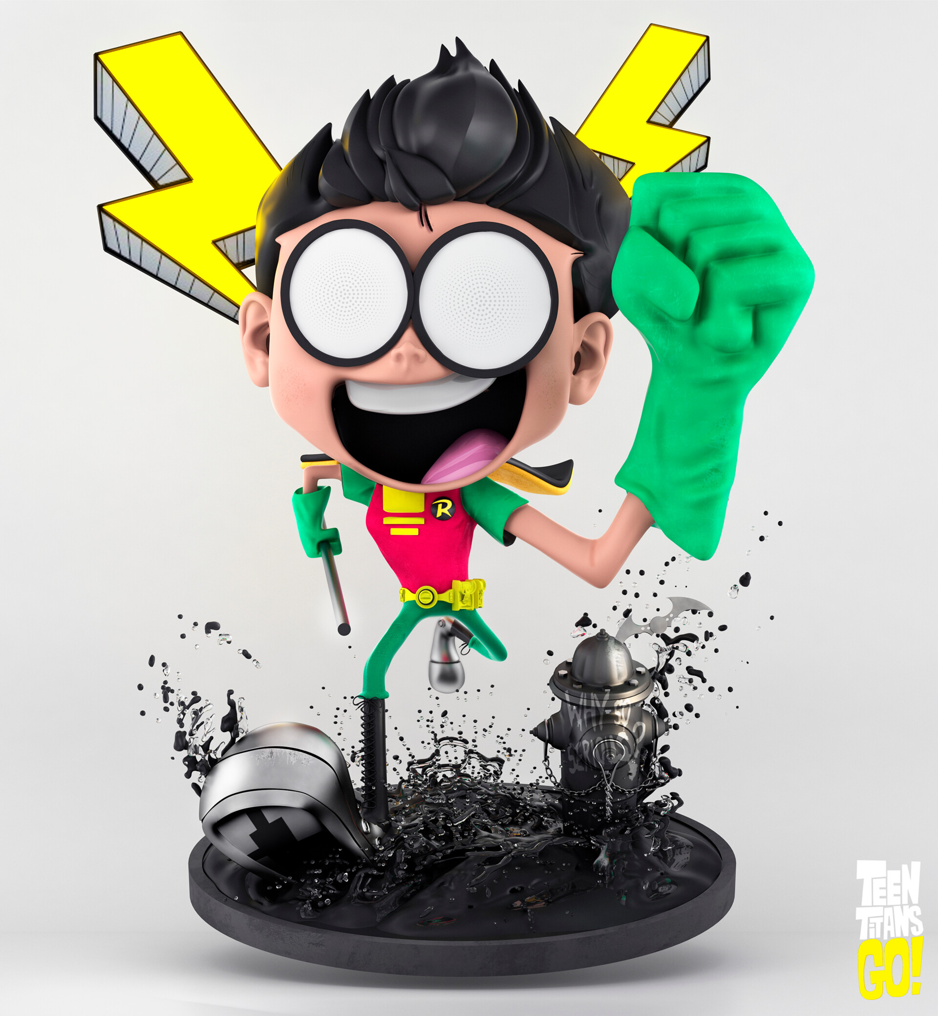 ArtStation - Robin - Team Titans GO