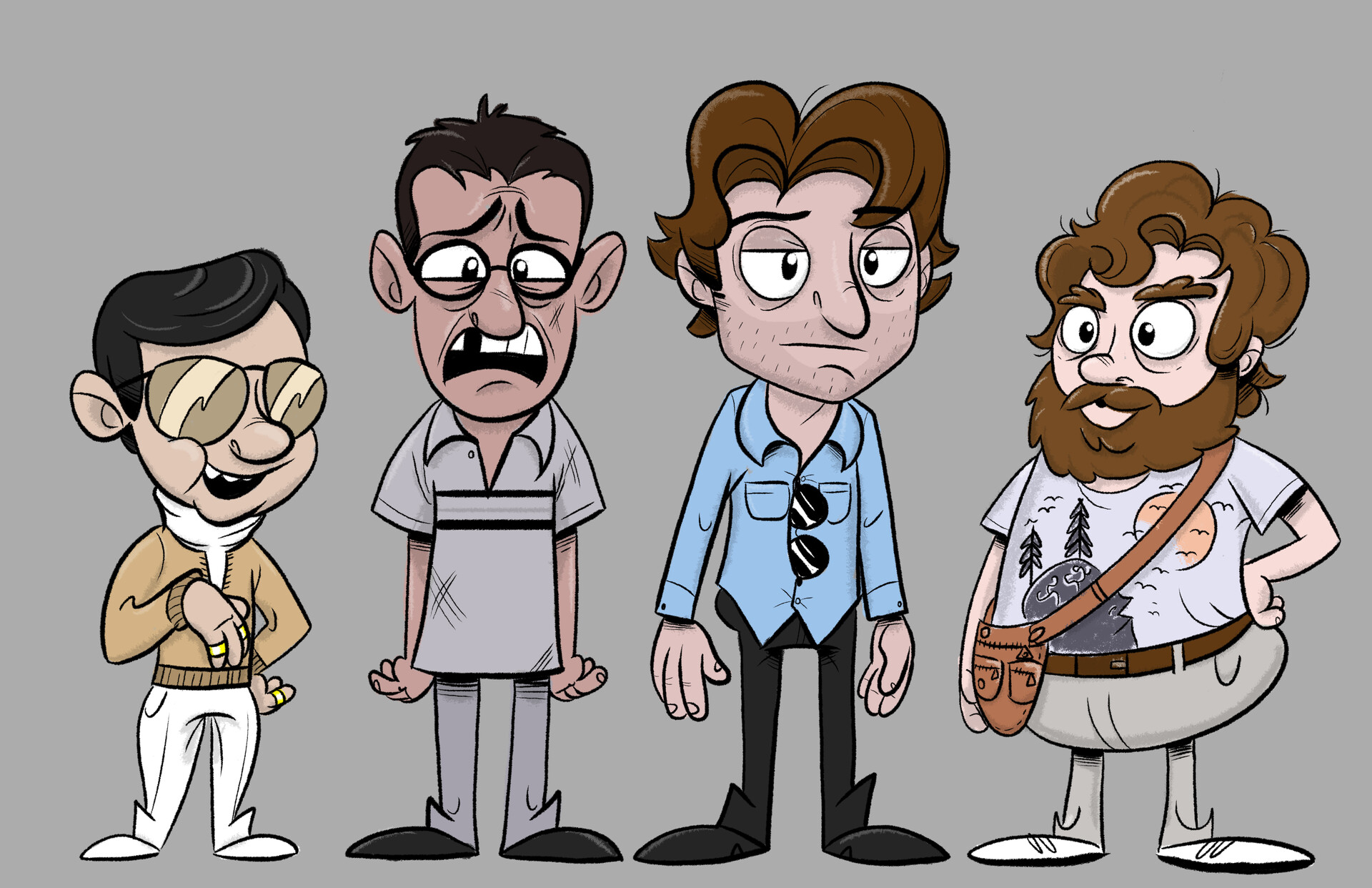 ArtStation - The Hangover - Cartoon Character Designs