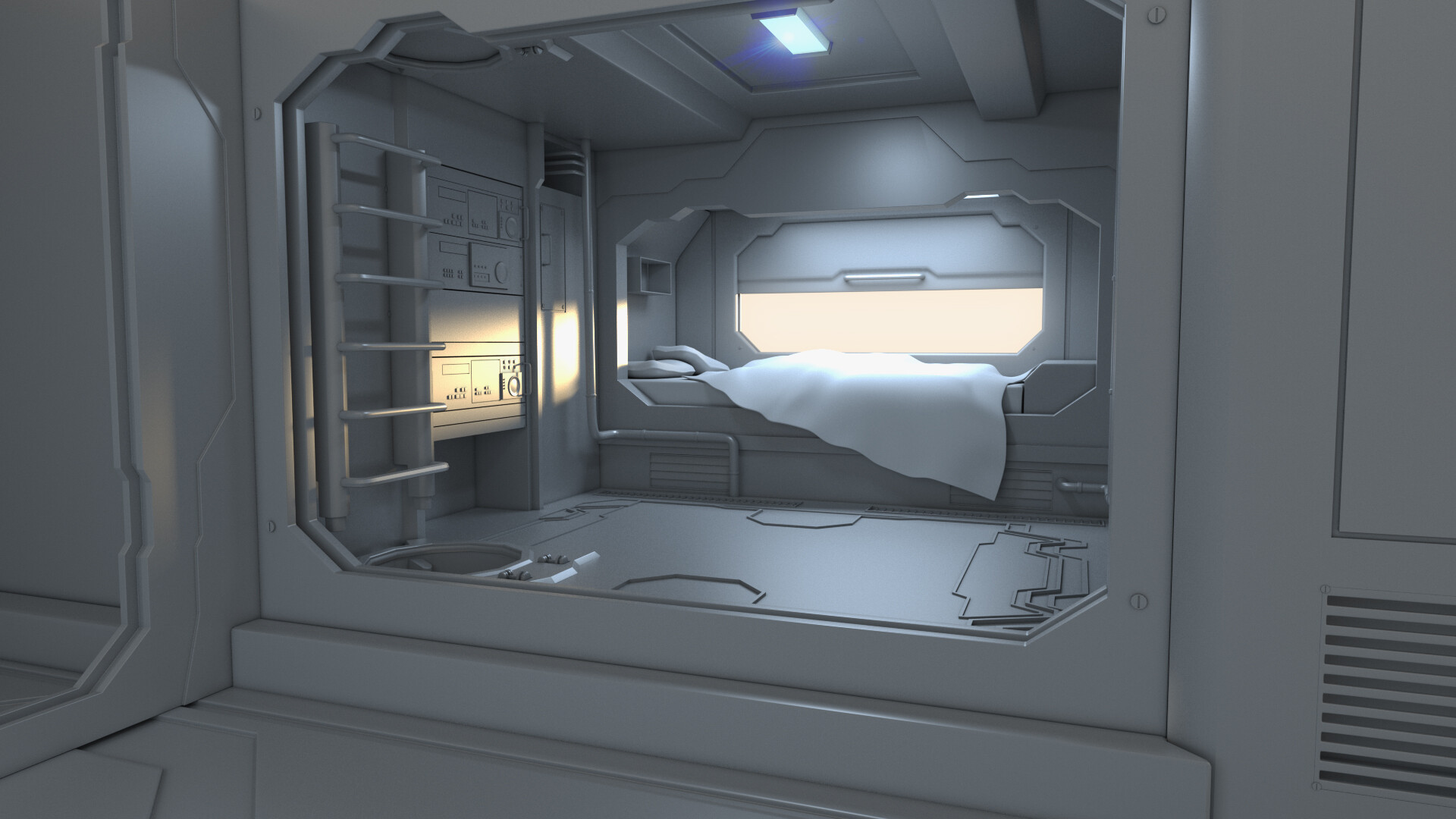 ArtStation - Sci-fi room